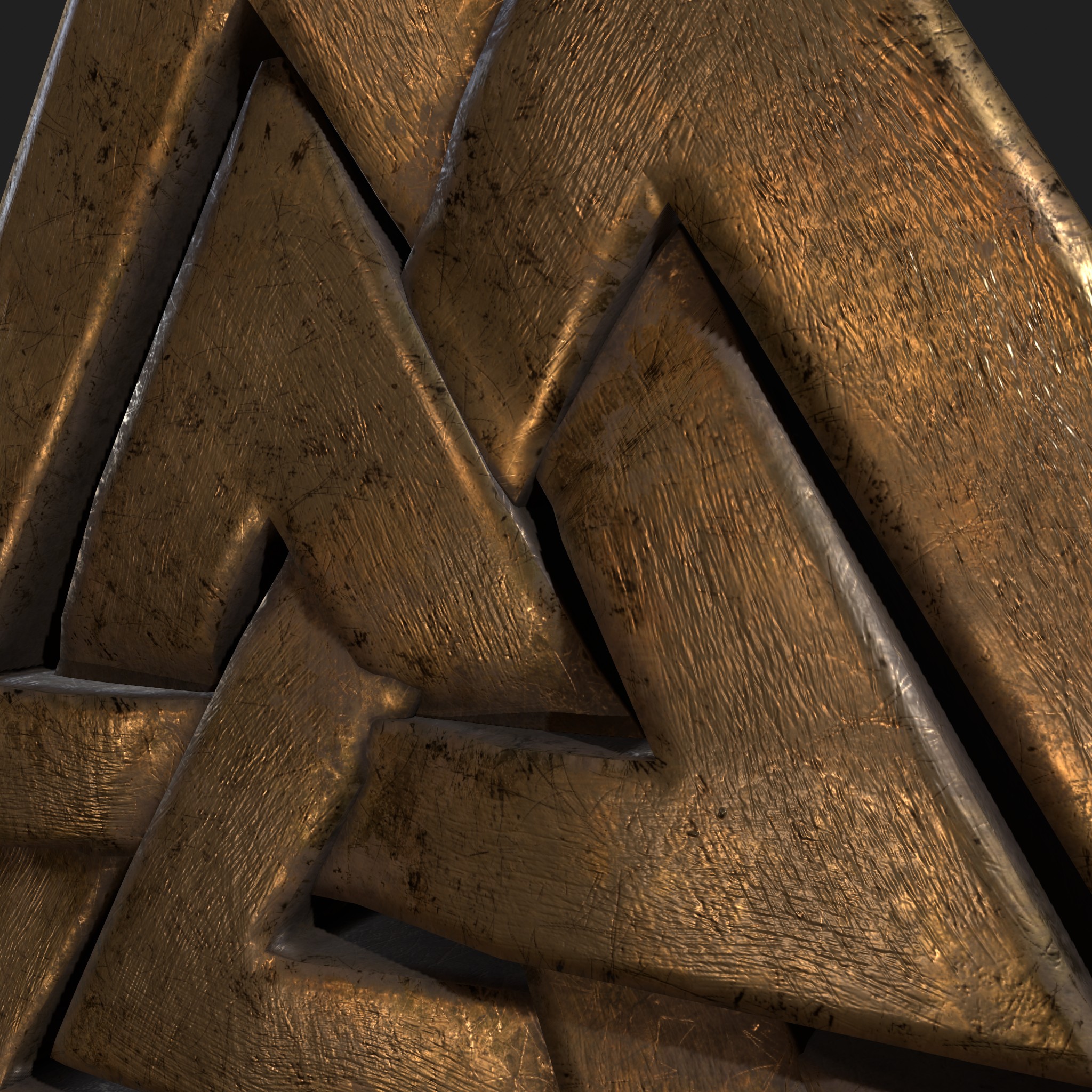 Valknut Plaque - 3D Model by Get Dead Entertainment