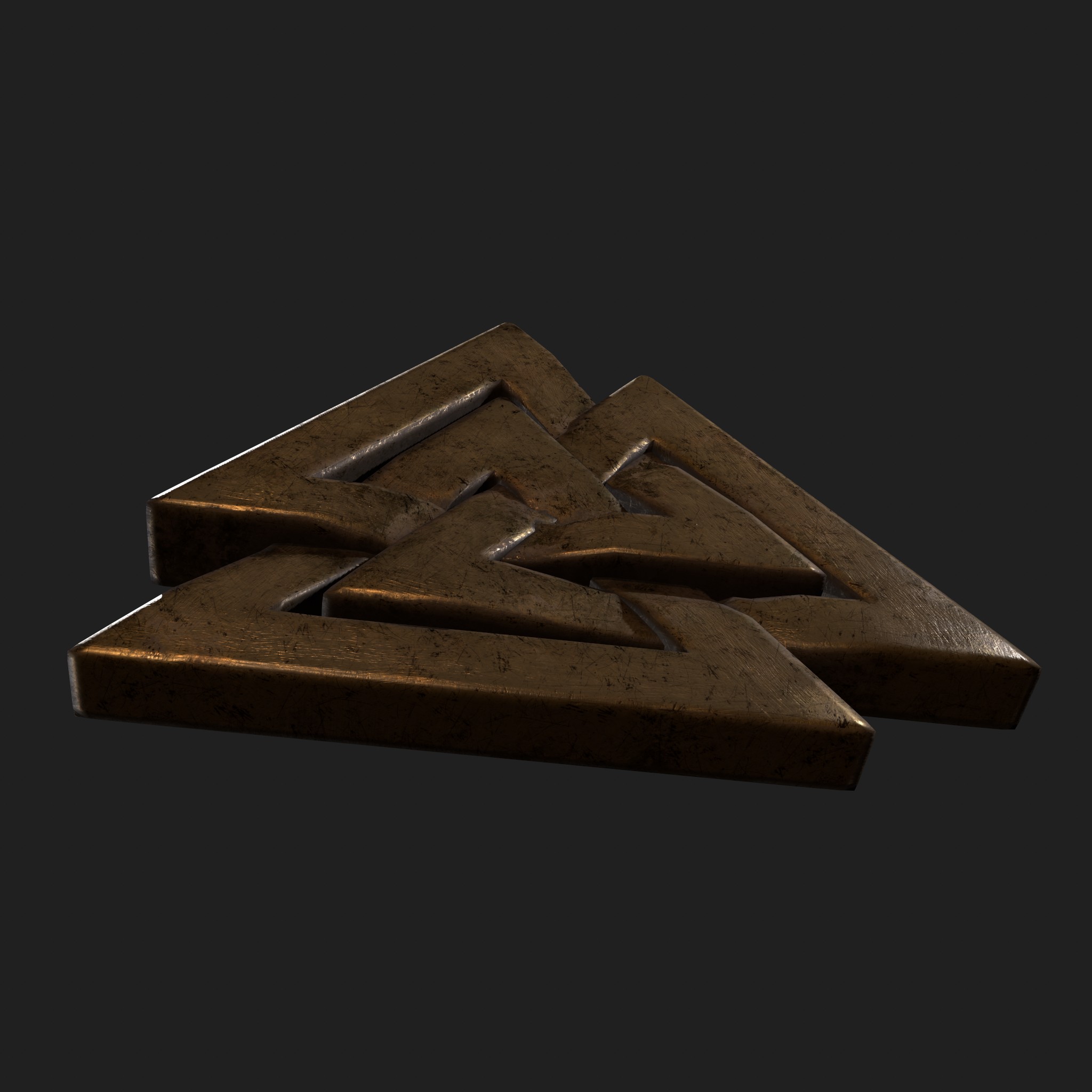 Valknut Plaque - 3D Model by Get Dead Entertainment