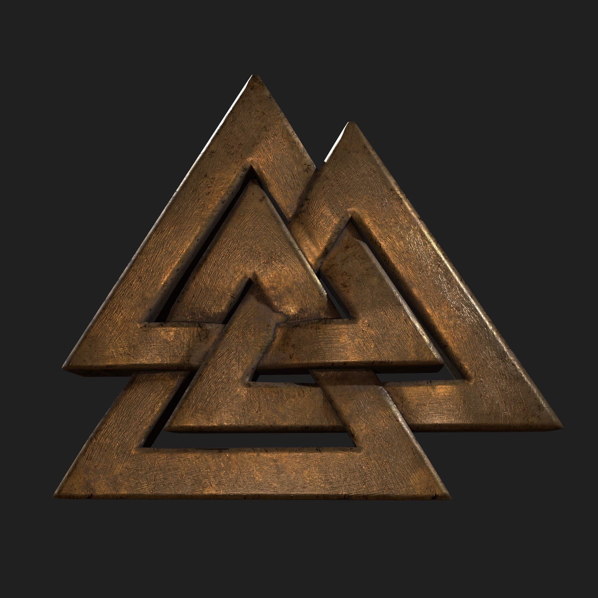 Valknut Plaque - 3D Model by Get Dead Entertainment