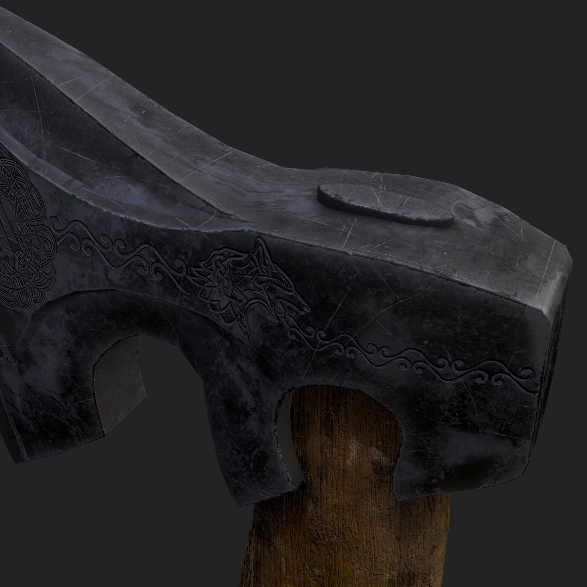 Valknut Viking Ax - 3D Model by Get Dead Entertainment