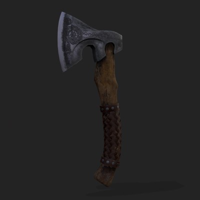 Valknut Viking Ax - 3D Model by Get Dead Entertainment