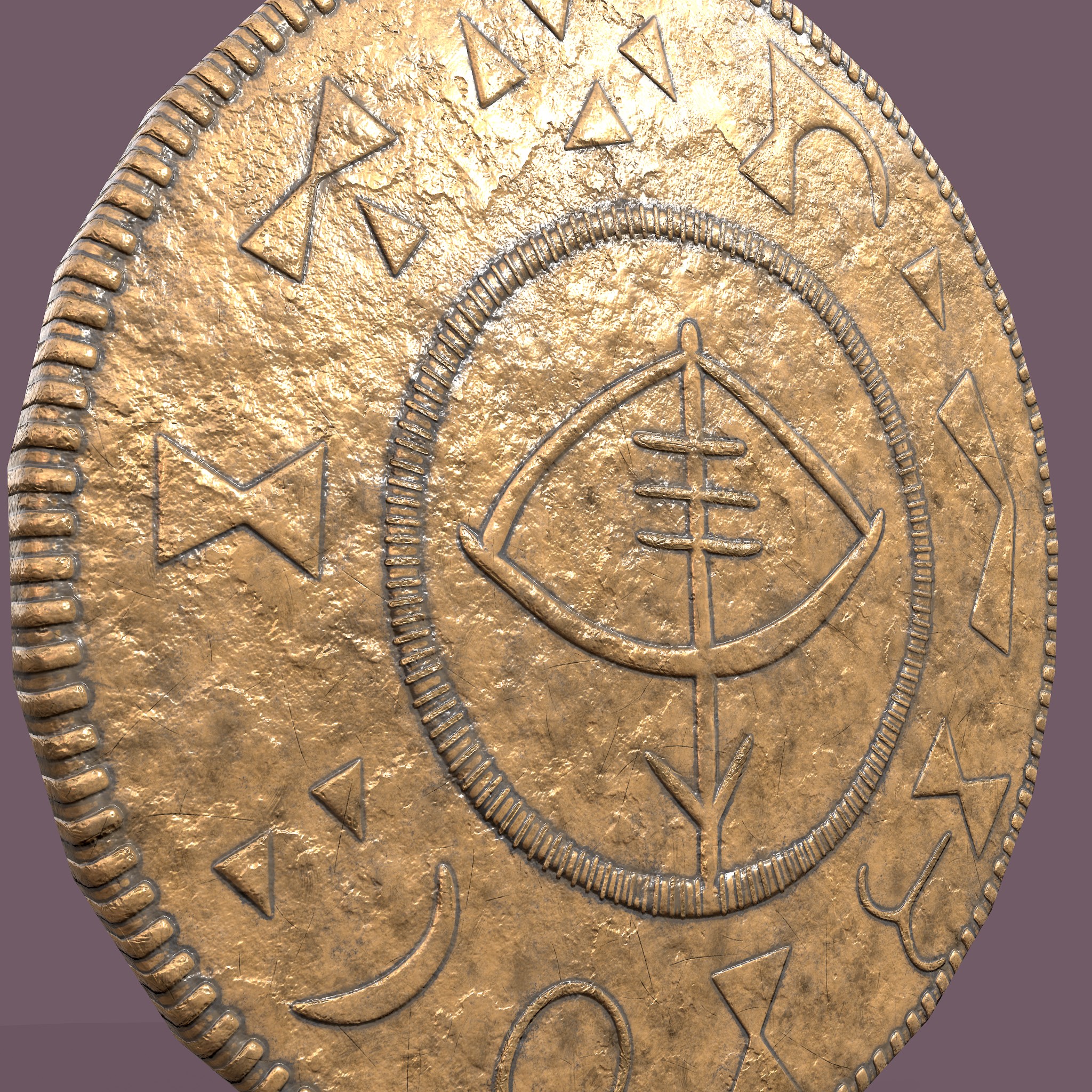 Viking Coin Gold - 3D Model by Get Dead Entertainment