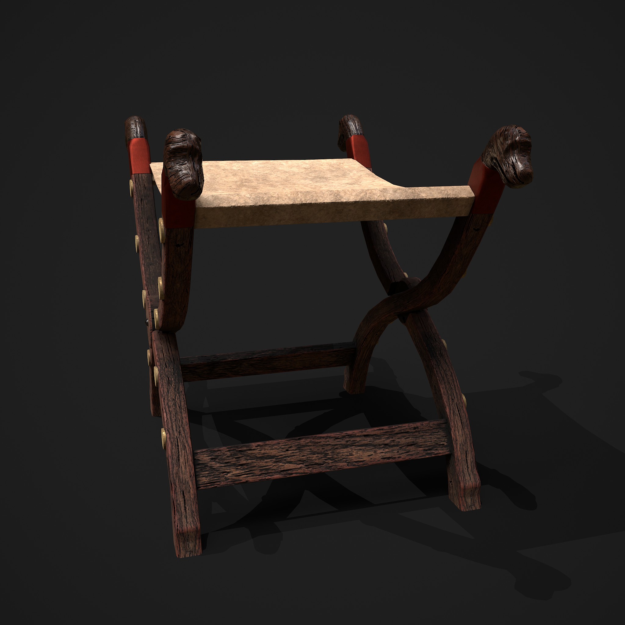 Viking Decorative Stool - 3D Model by Get Dead Entertainment