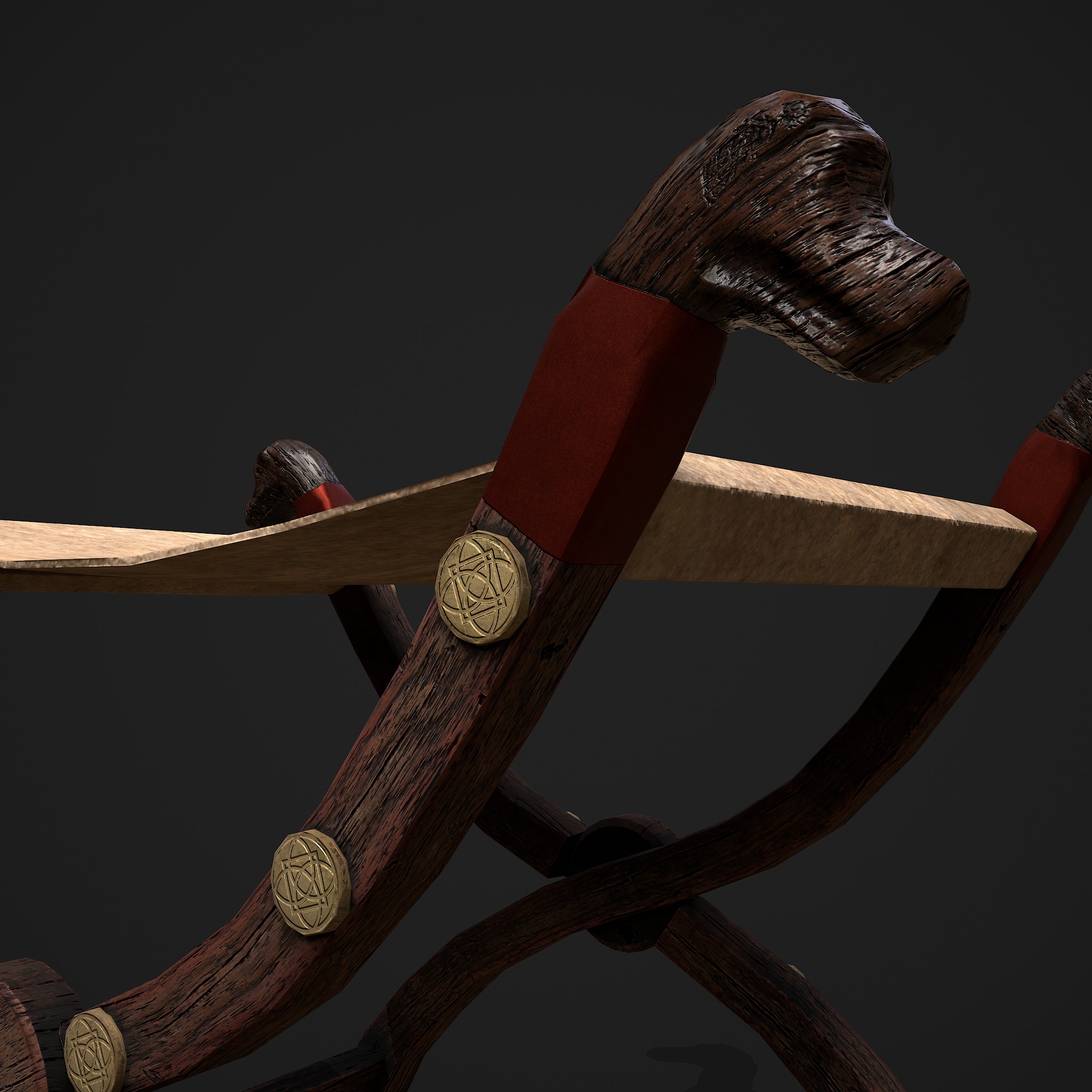 Viking Decorative Stool - 3D Model by Get Dead Entertainment