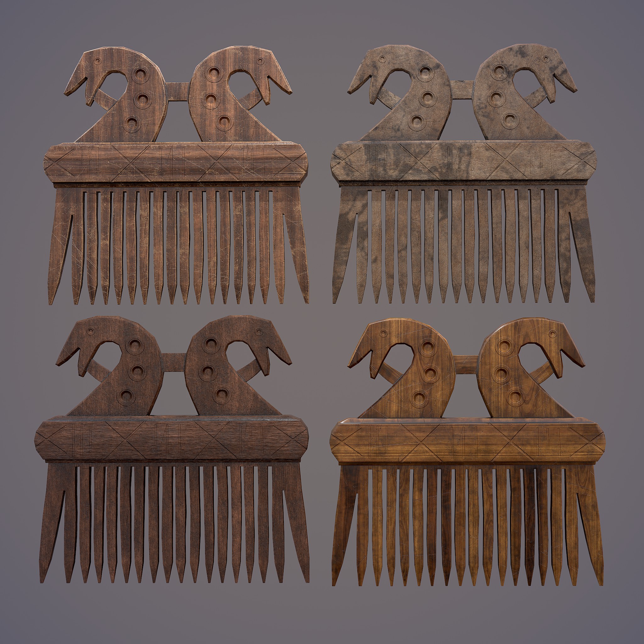 Viking Dragon Comb - 3D Model by Get Dead Entertainment