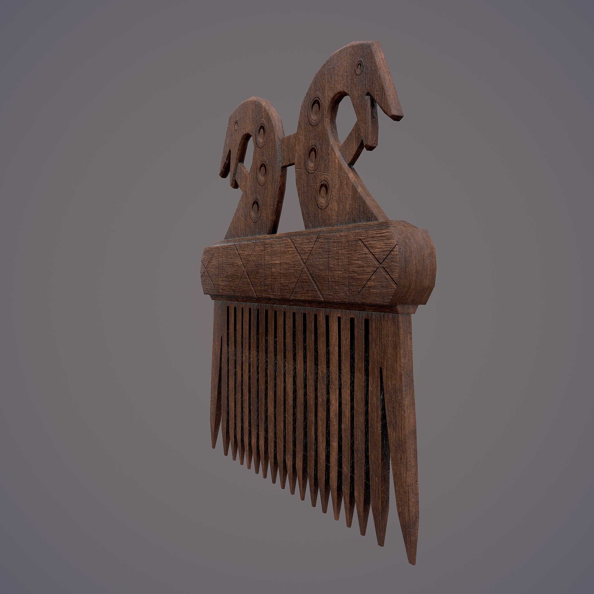 Viking Dragon Comb - 3D Model by Get Dead Entertainment