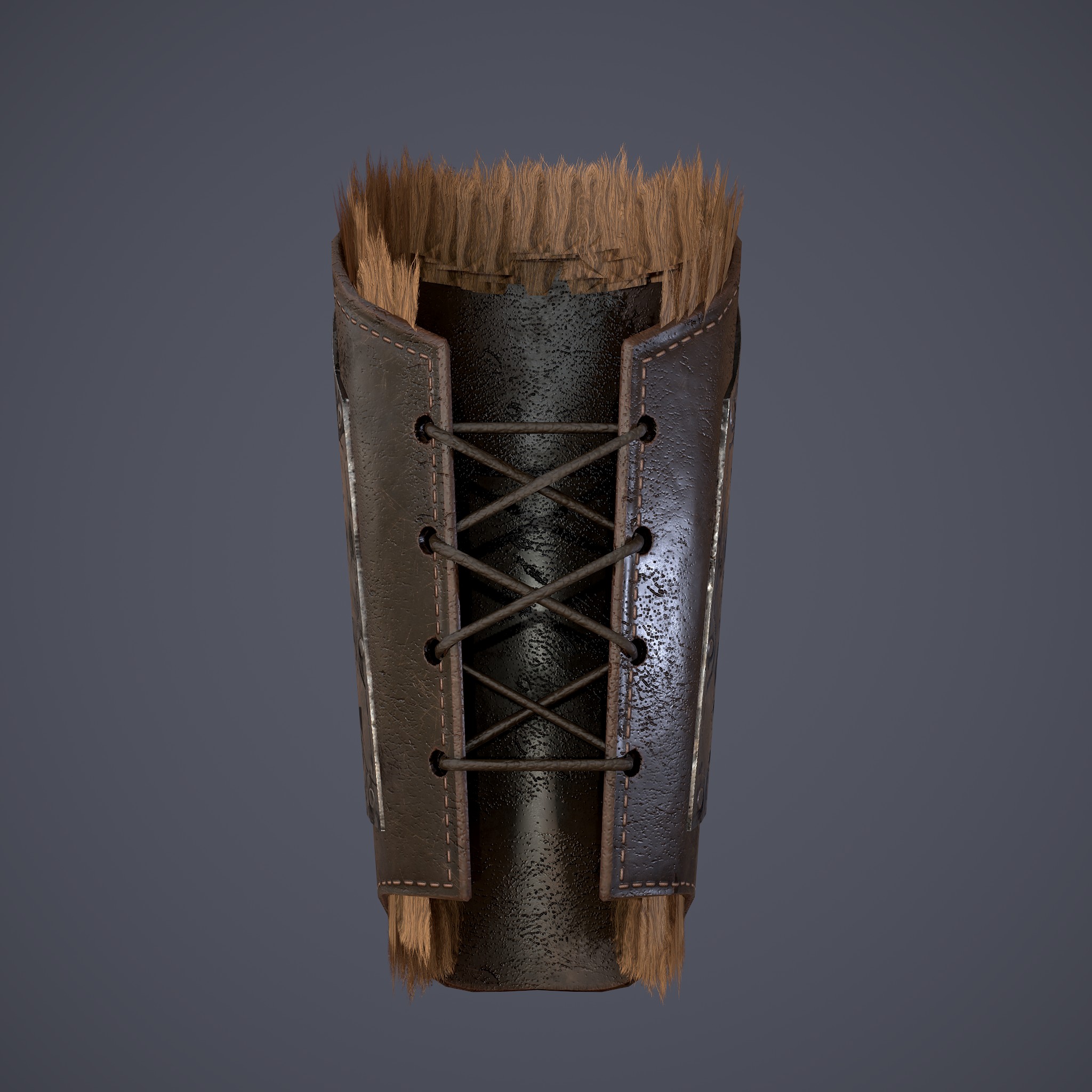 Viking Fur Lined Bracers - 3D Model by Get Dead Entertainment