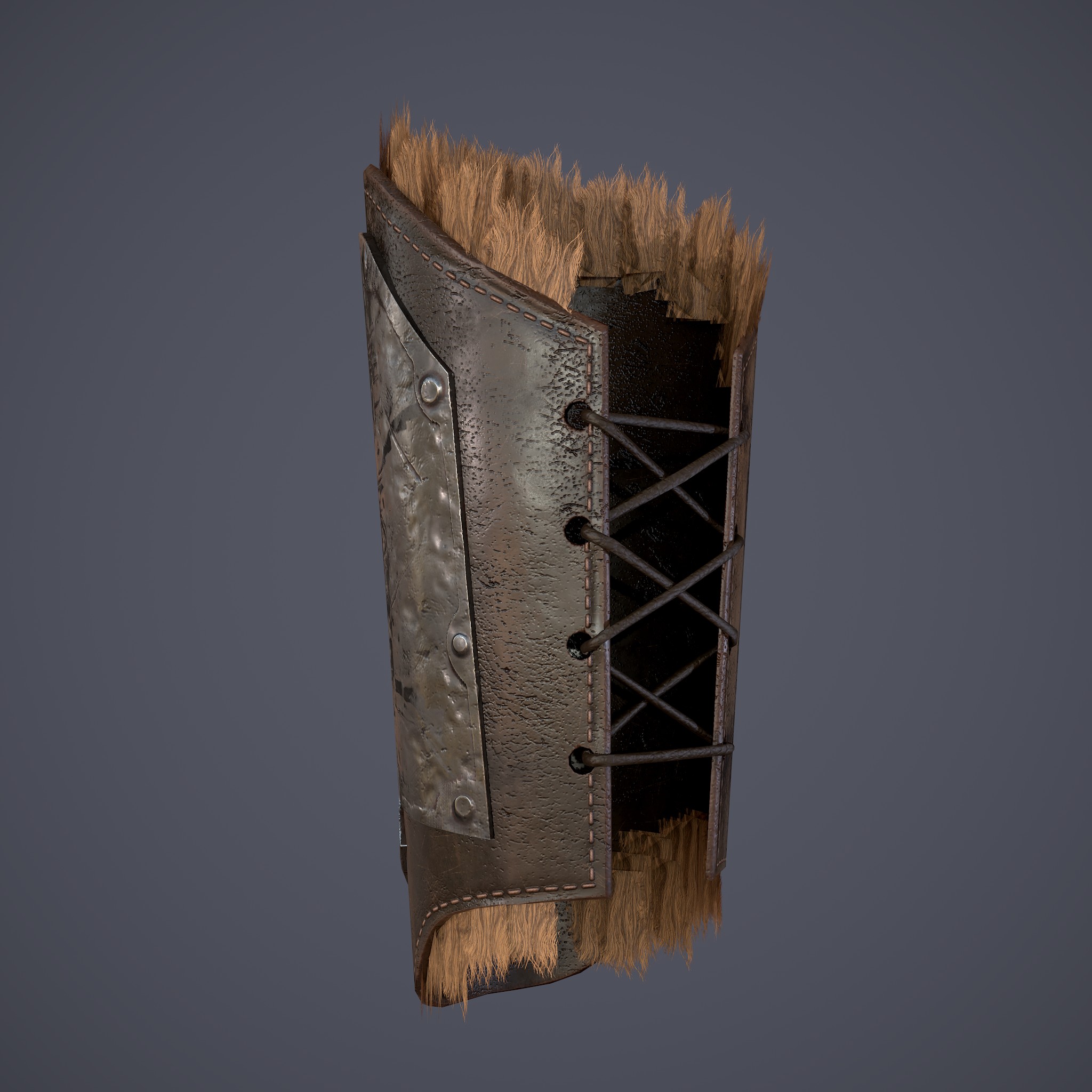 Viking Fur Lined Bracers - 3D Model by Get Dead Entertainment