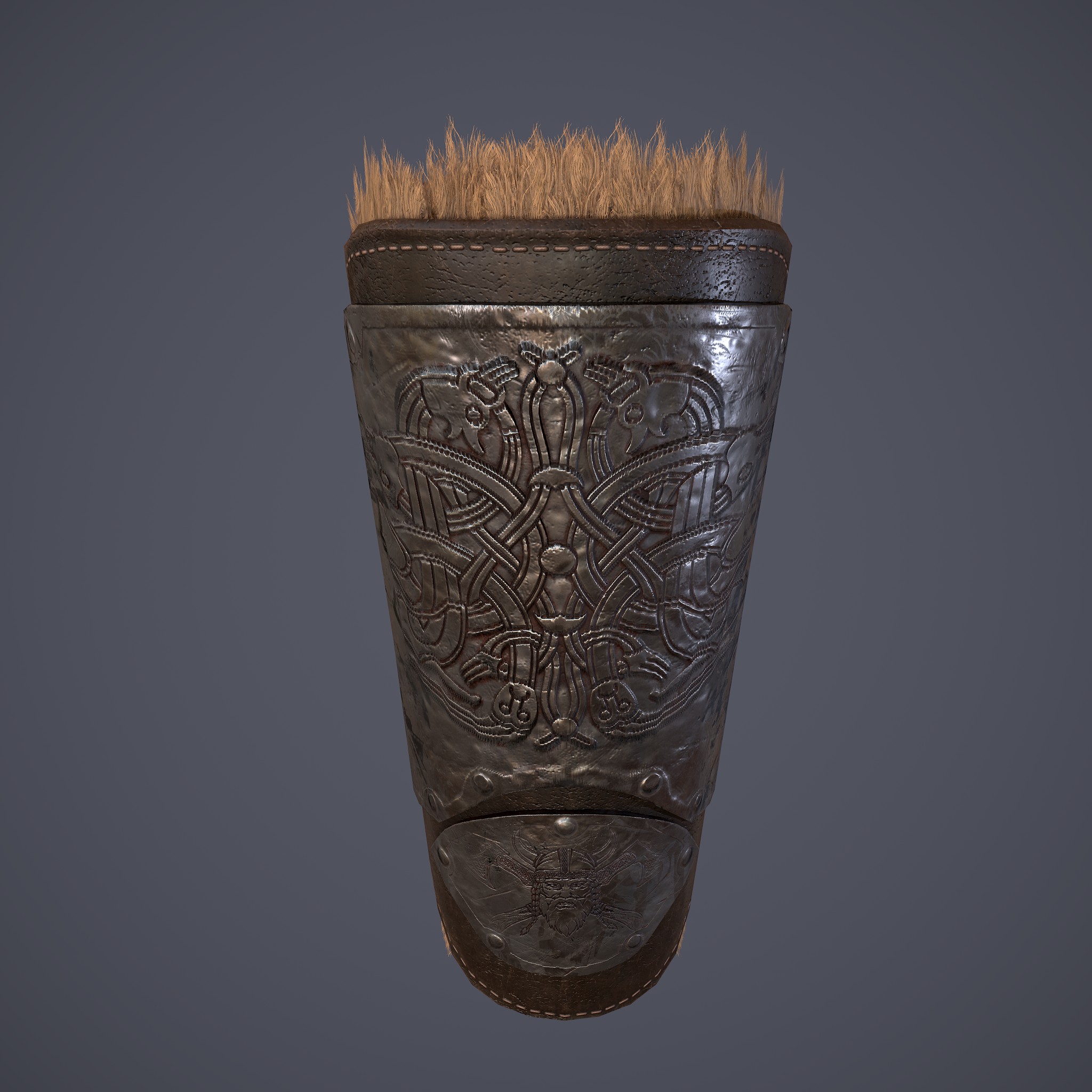Viking Fur Lined Bracers - 3D Model by Get Dead Entertainment