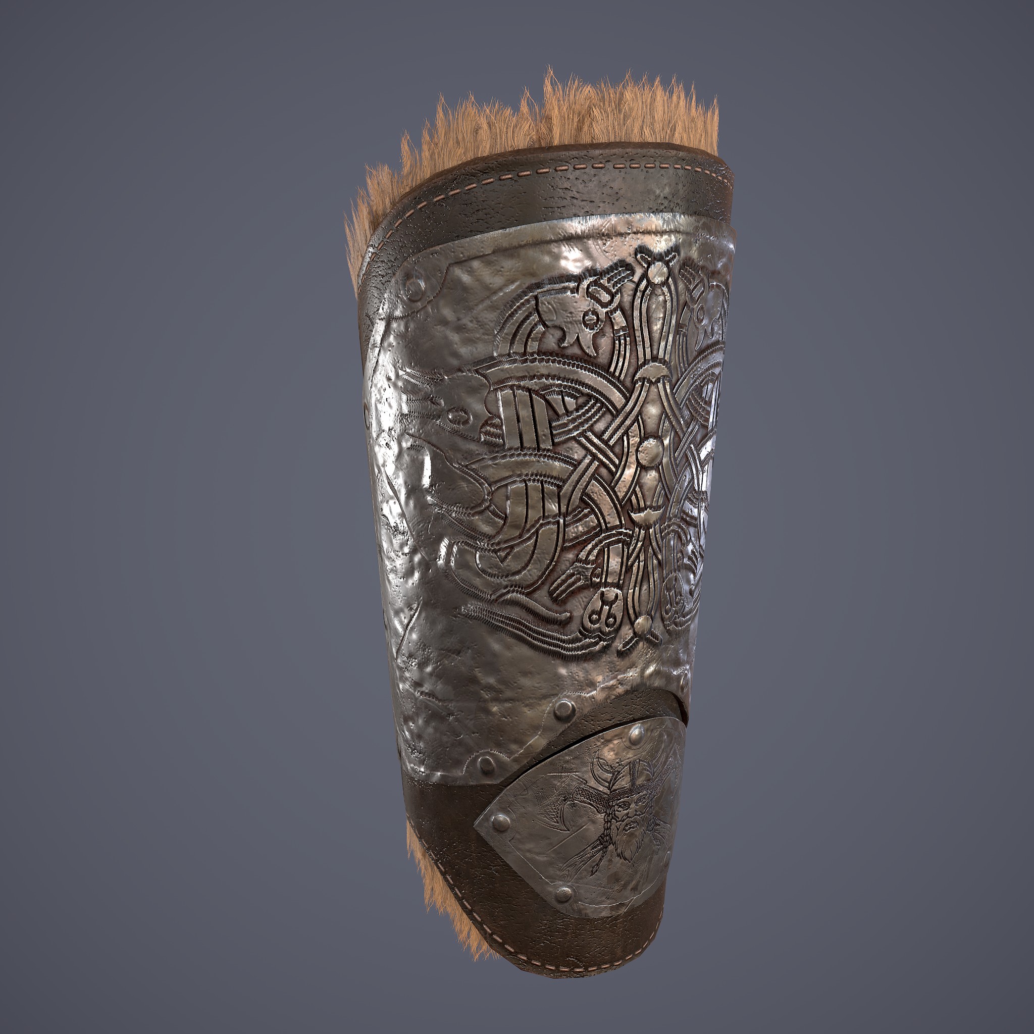 Viking Fur Lined Bracers - 3D Model by Get Dead Entertainment