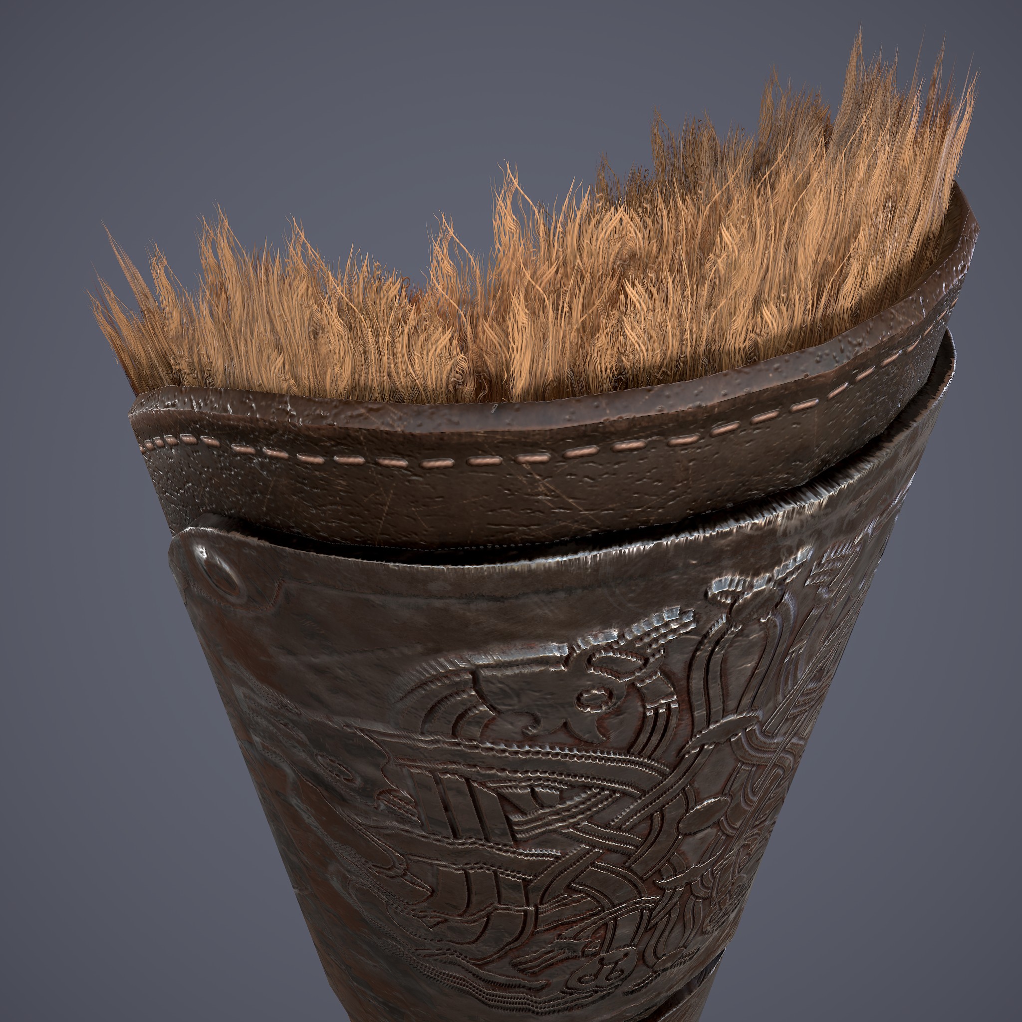 Viking Fur Lined Bracers - 3D Model by Get Dead Entertainment