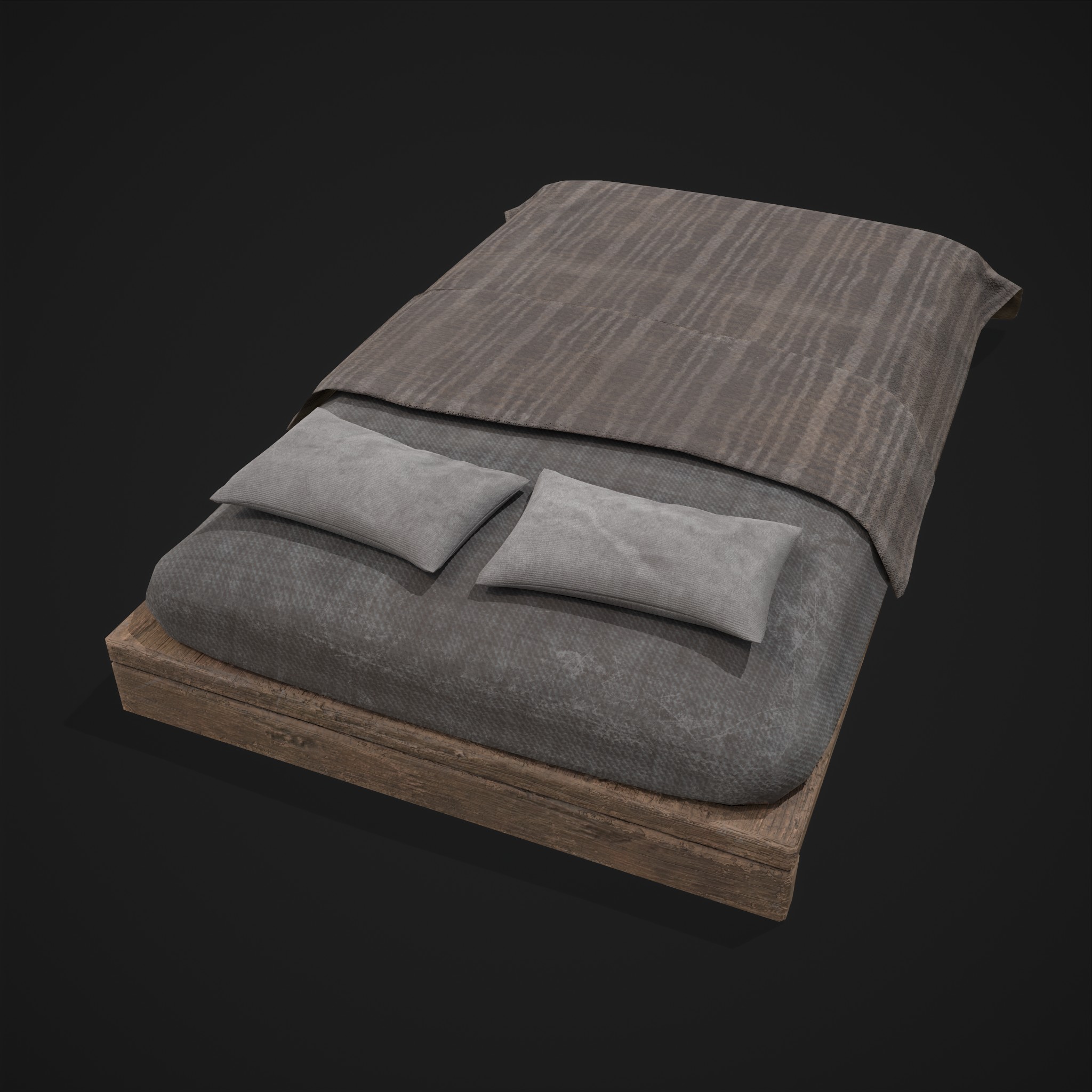 Viking Home Floor Bed - 3D Model by Get Dead Entertainment