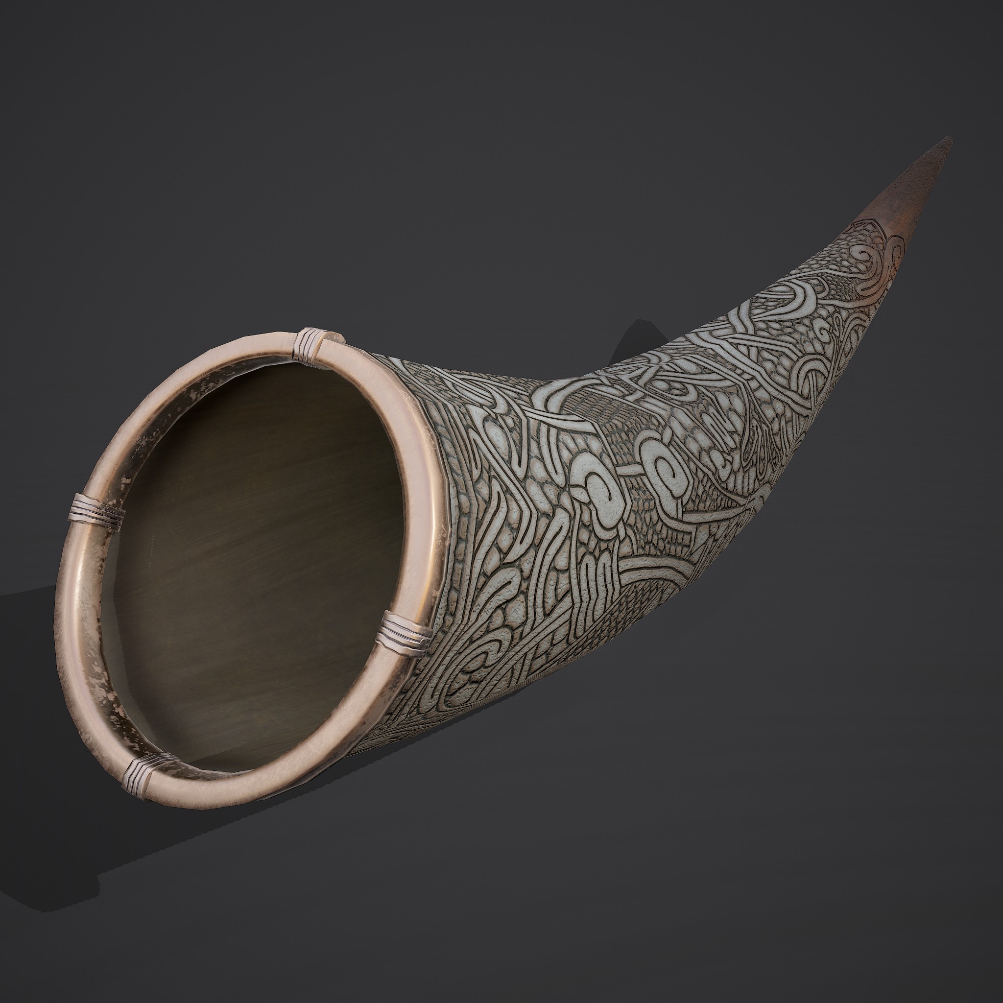 Viking Horn Game Model by Get Dead Entertainment
