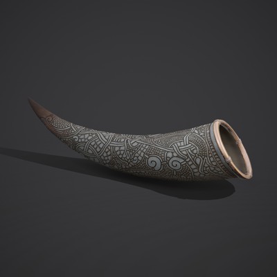 Viking Horn Game Model by Get Dead Entertainment