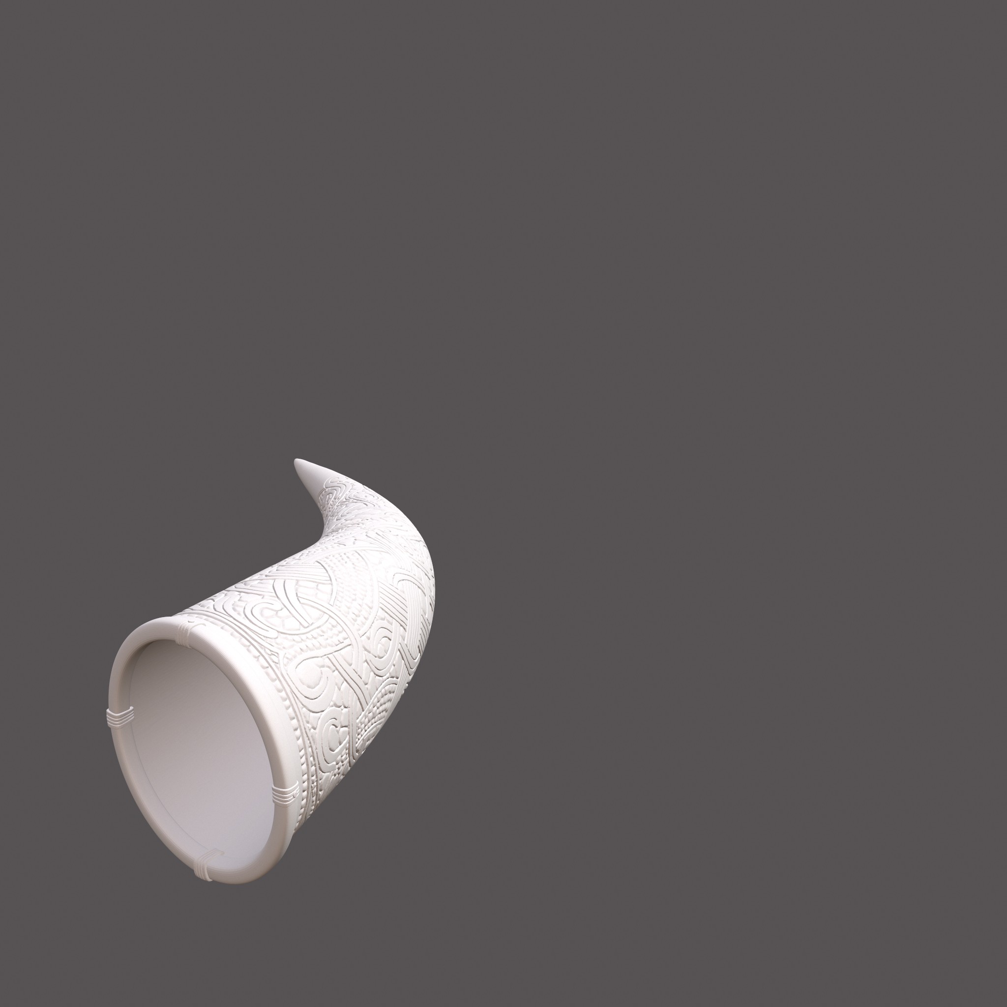 Viking Horn - 3D Print Model by Get Dead Entertainment