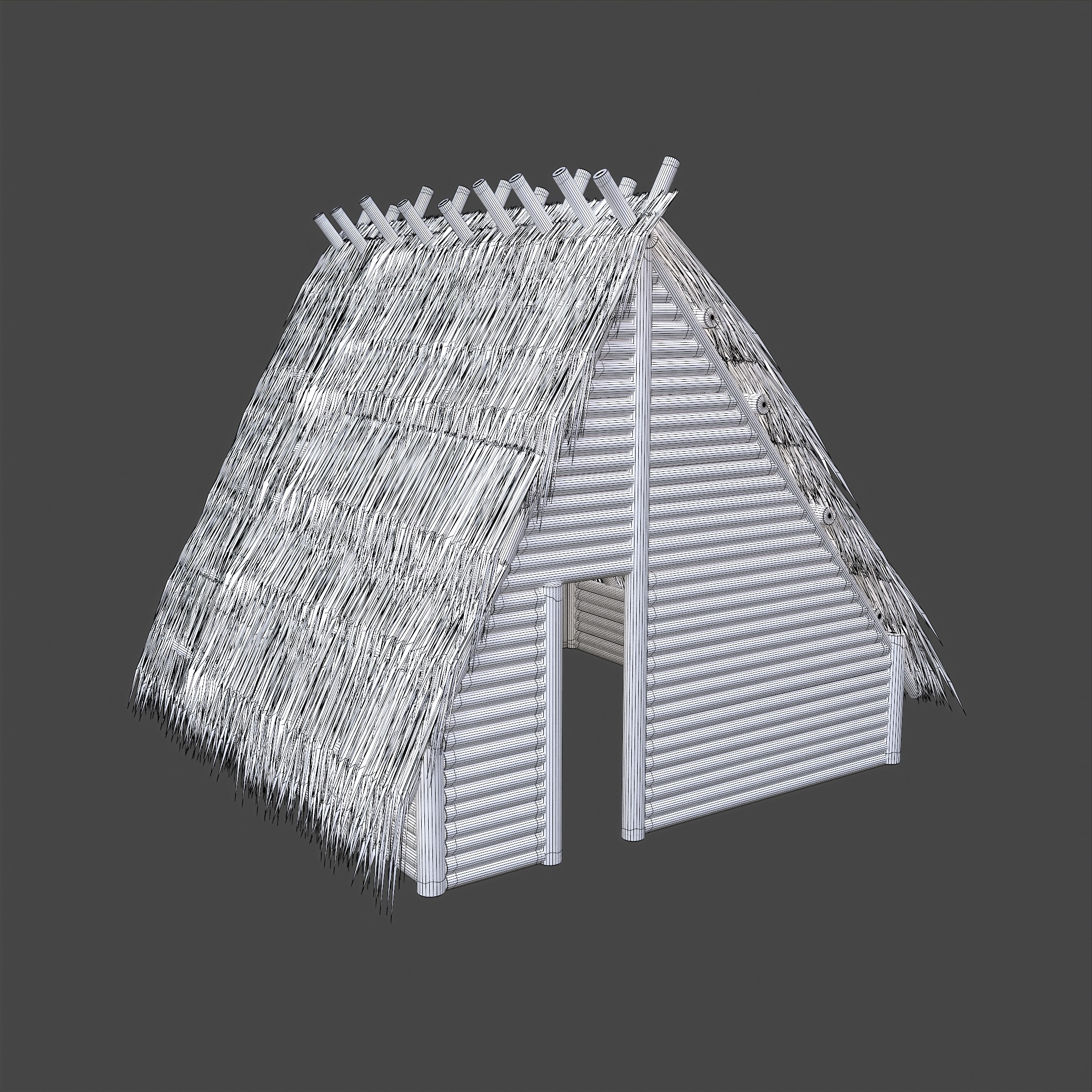 Viking Hut A - 3D Model by Get Dead Entertainment