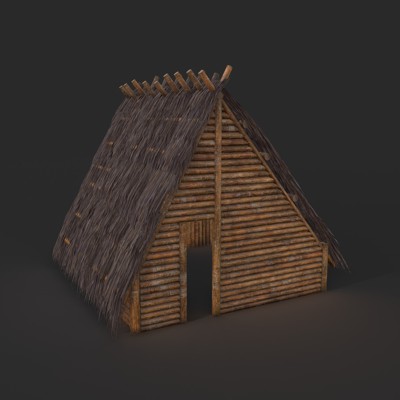 Viking Hut A - 3D Model by Get Dead Entertainment