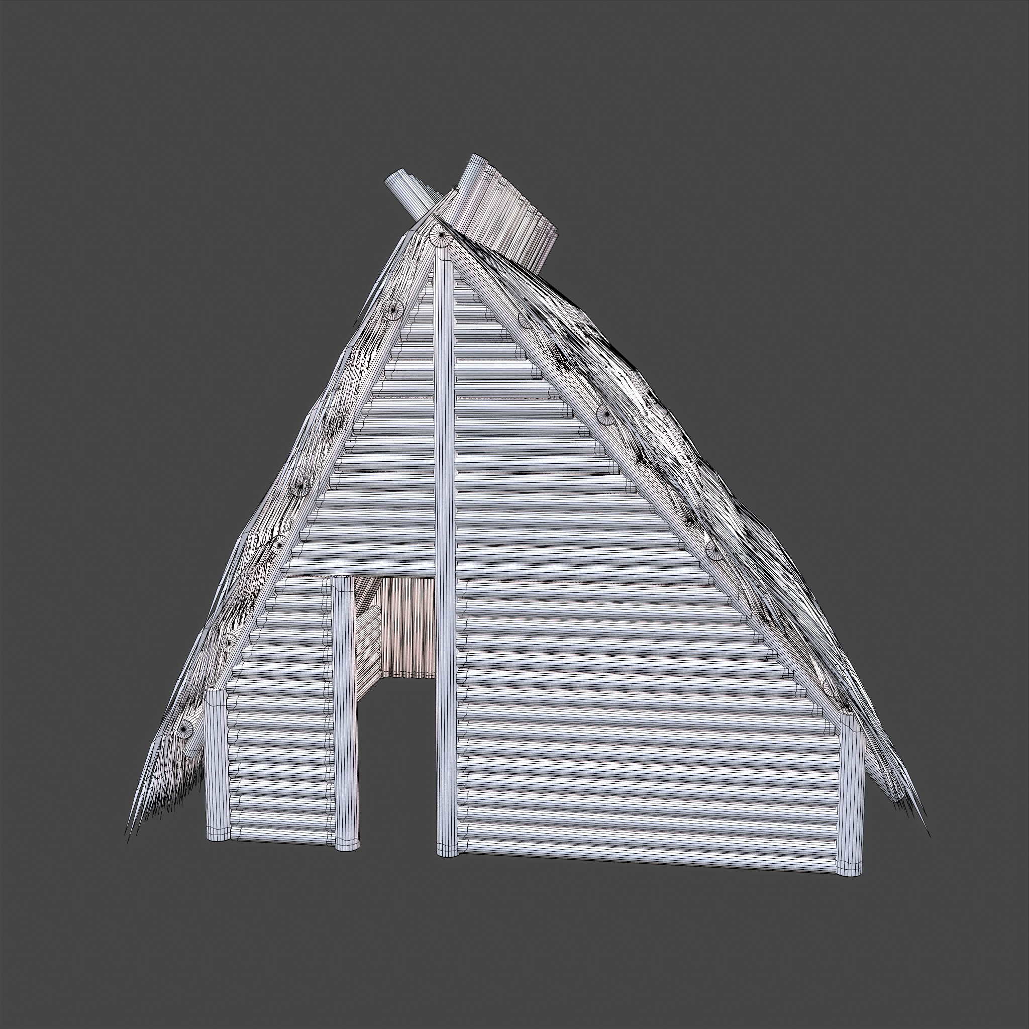 Viking Hut B - 3D Model by Get Dead Entertainment