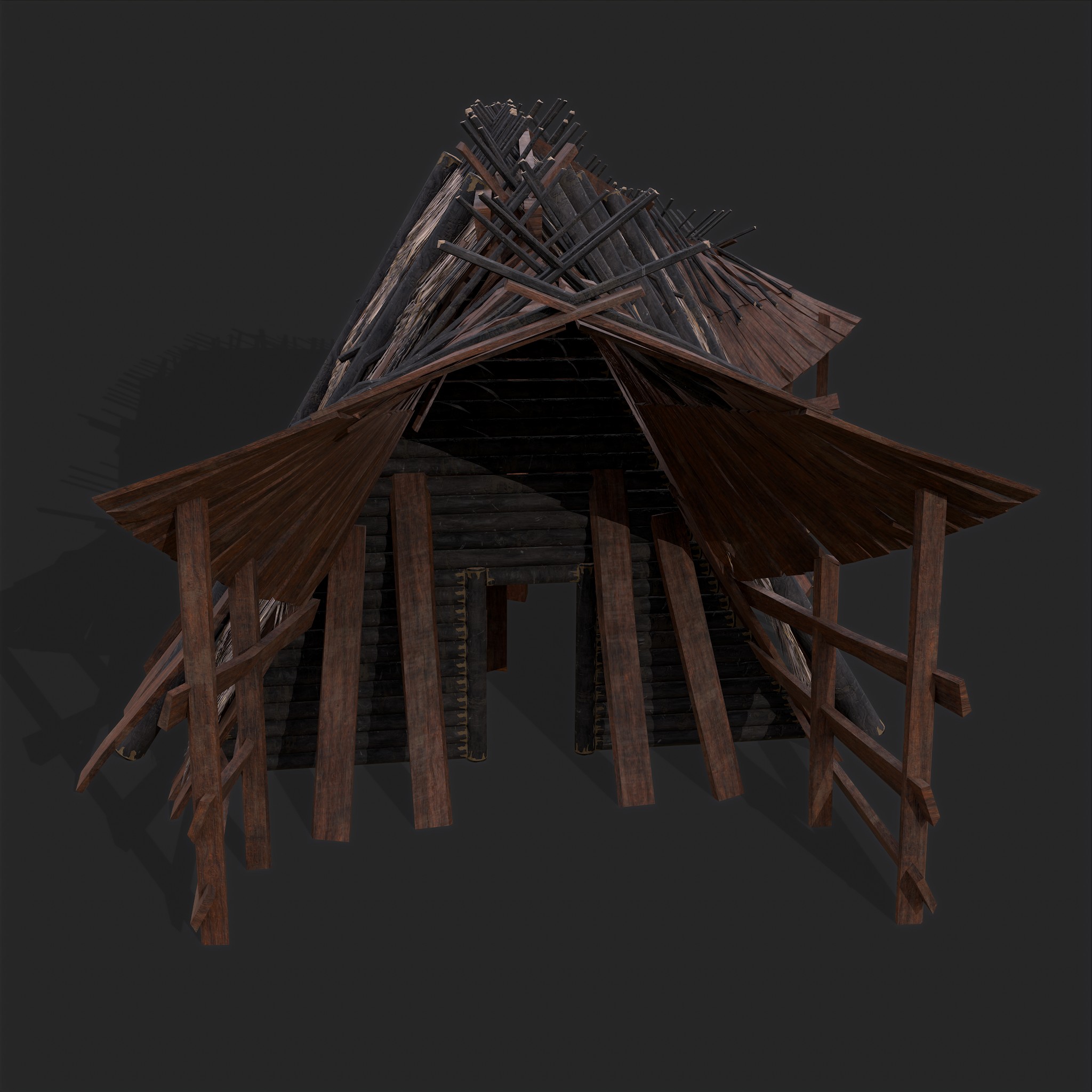 Viking Hut H - 3D Model by Get Dead Entertainment