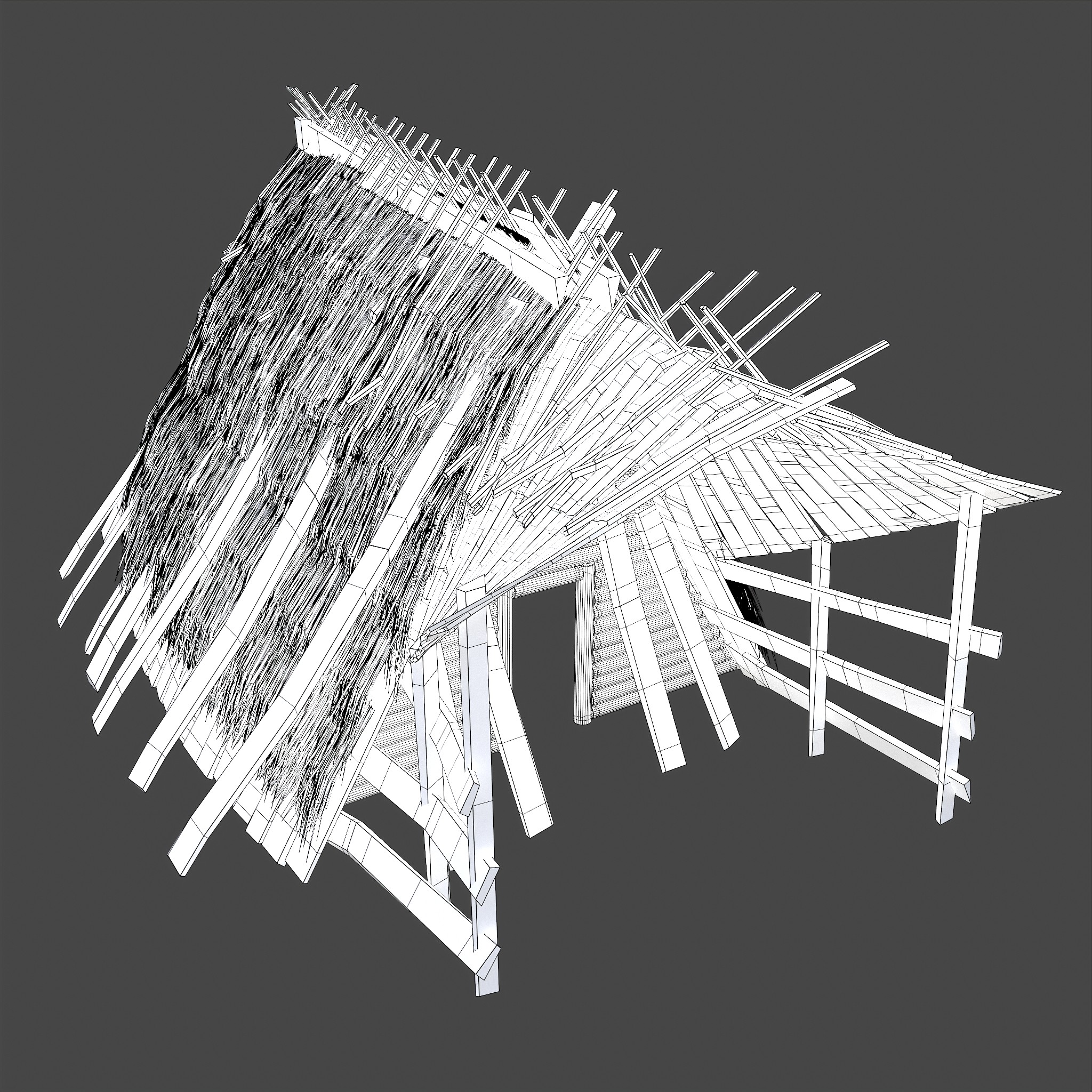 Viking Hut I - 3D Model by Get Dead Entertainment