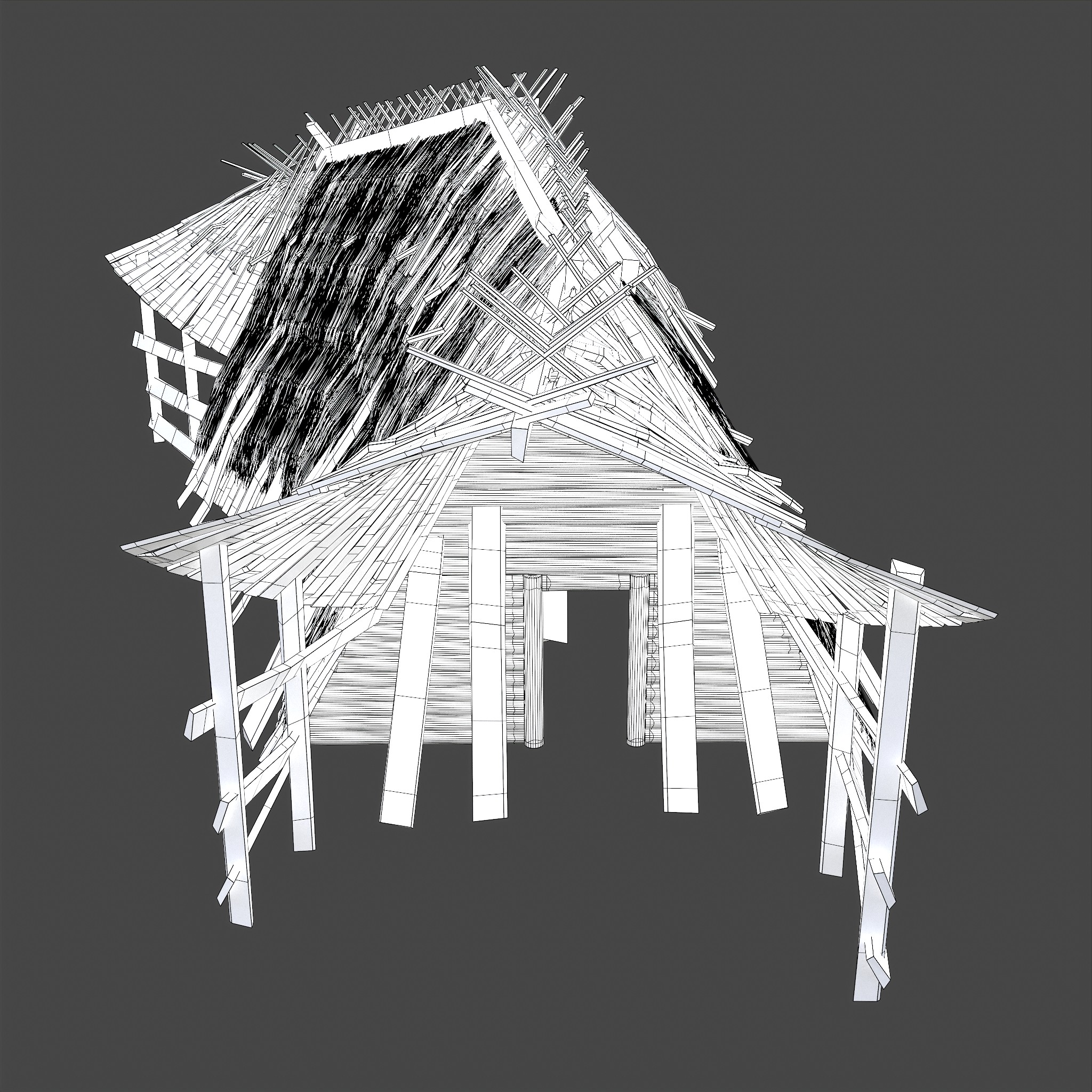 Viking Hut I - 3D Model by Get Dead Entertainment