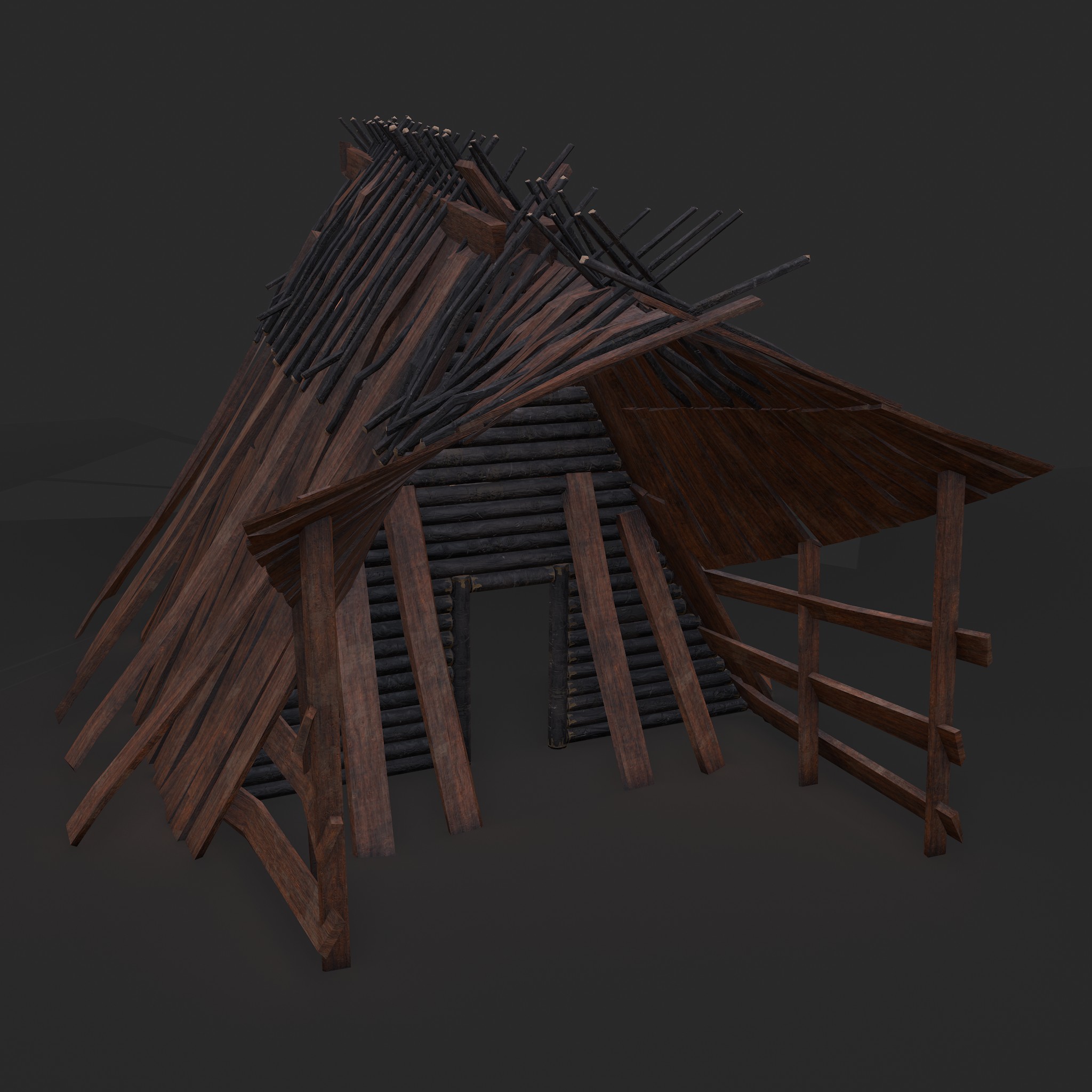 Viking Hut K - 3D Model by Get Dead Entertainment
