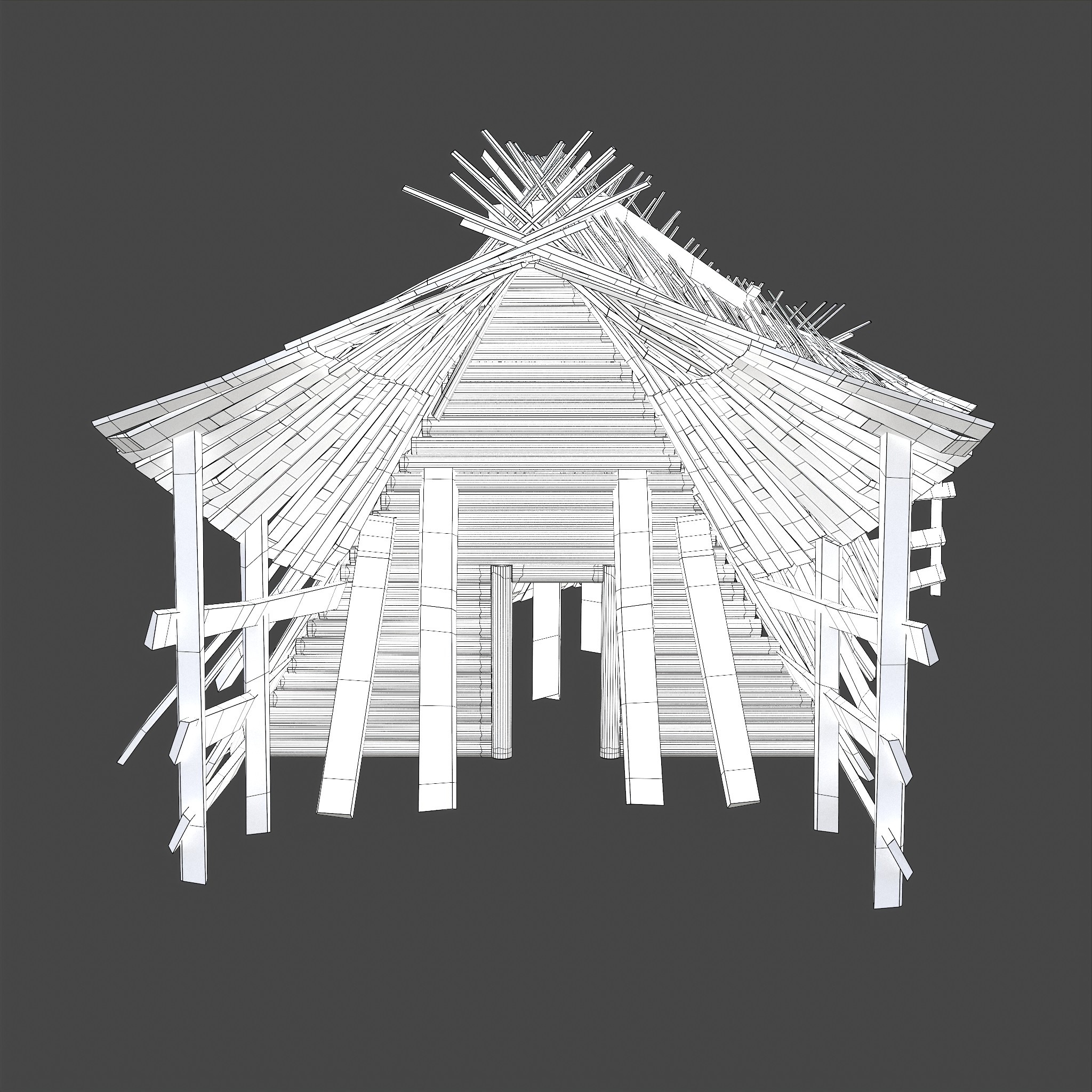 Viking Hut K - 3D Model by Get Dead Entertainment