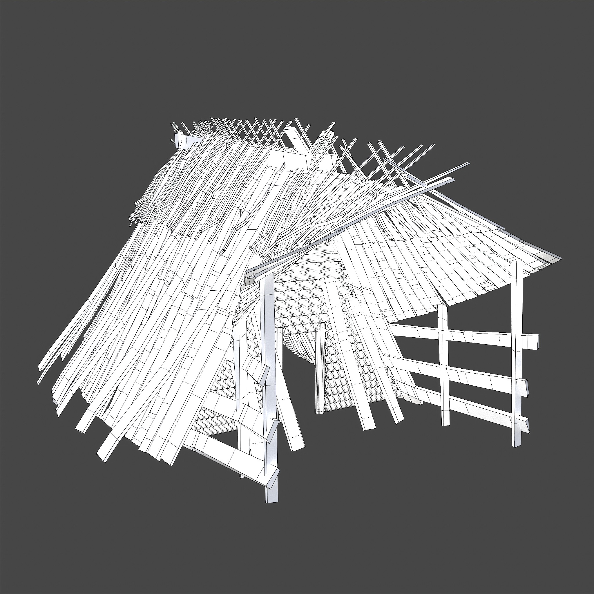 Viking Hut K - 3D Model by Get Dead Entertainment