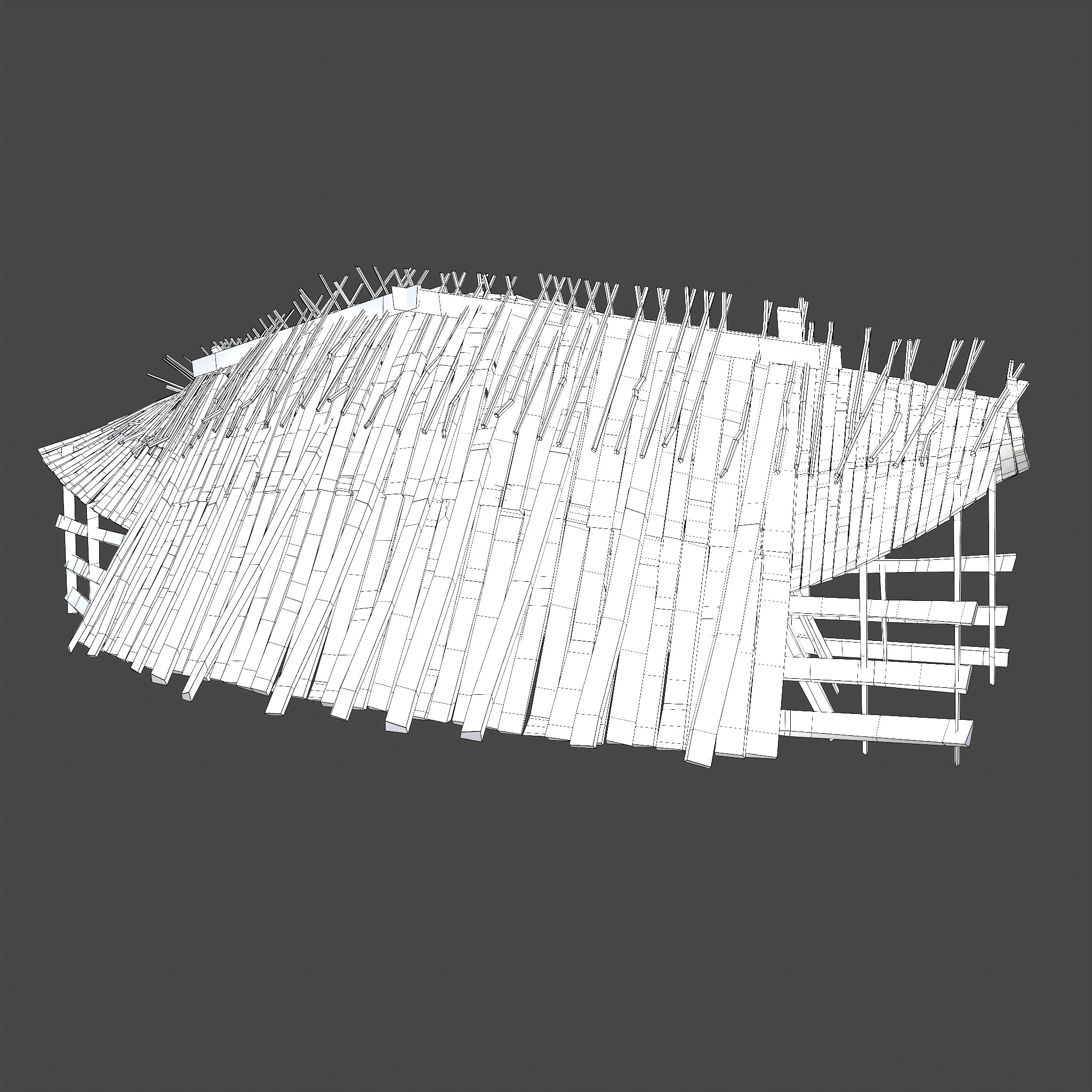 Viking Hut K - 3D Model by Get Dead Entertainment