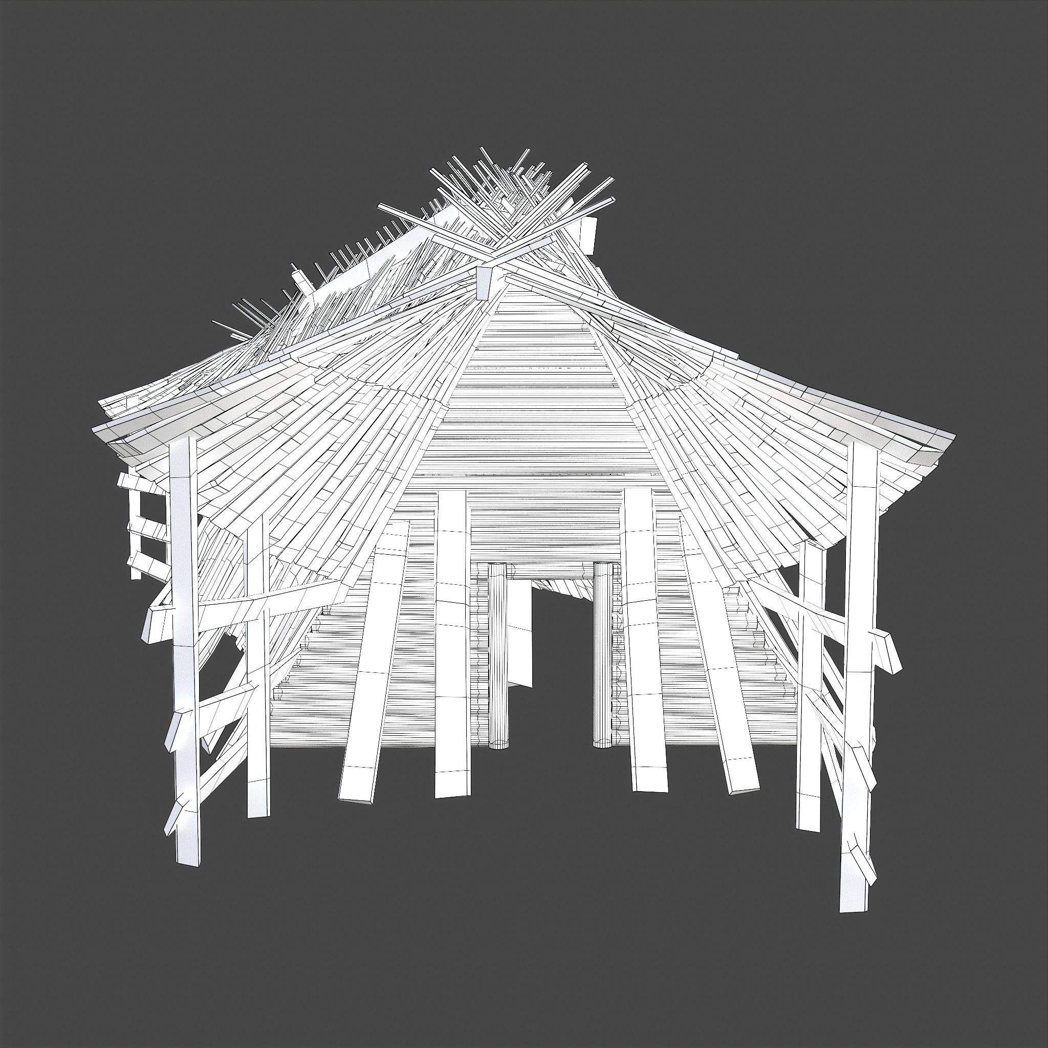 Viking Hut K - 3D Model by Get Dead Entertainment