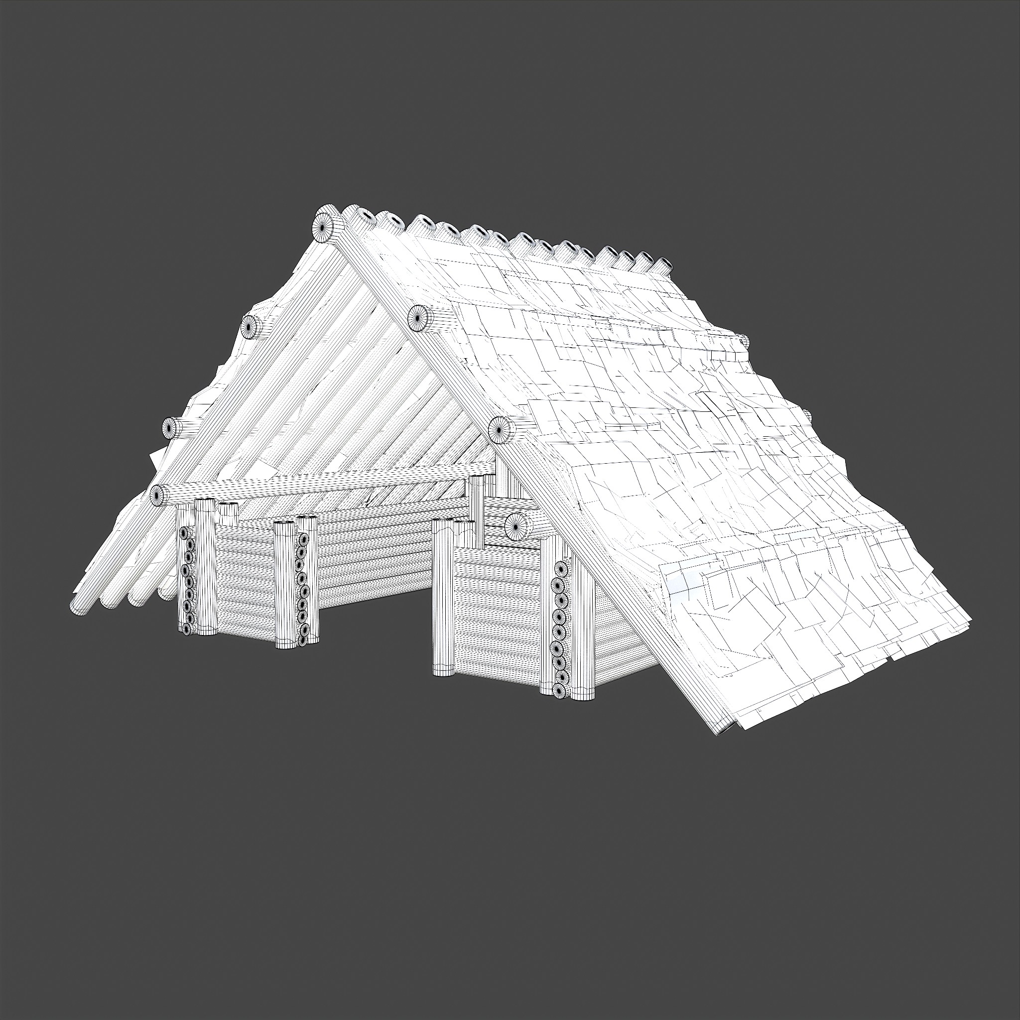 Viking Hut L - 3D Model by Get Dead Entertainment