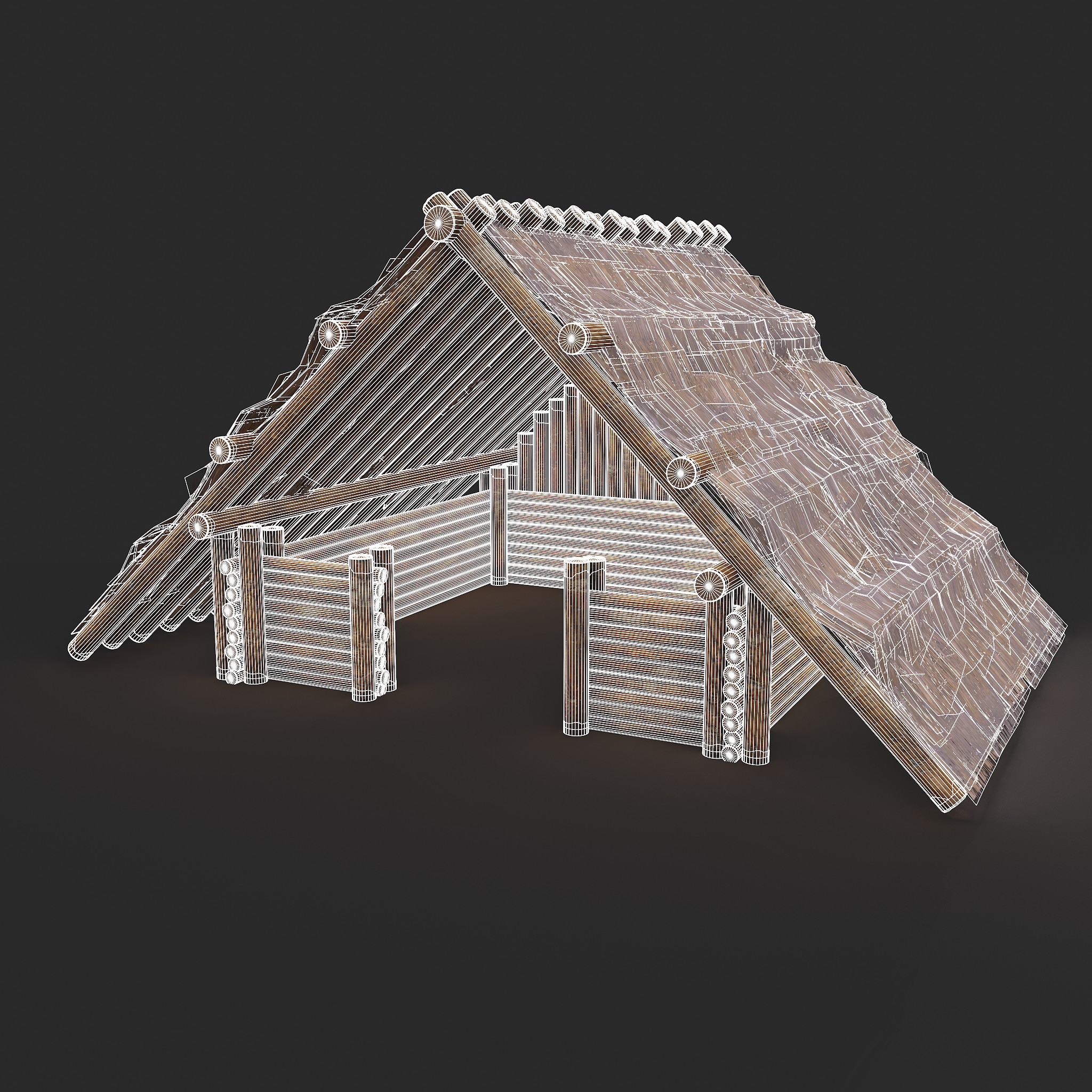 Viking Hut L - 3D Model by Get Dead Entertainment