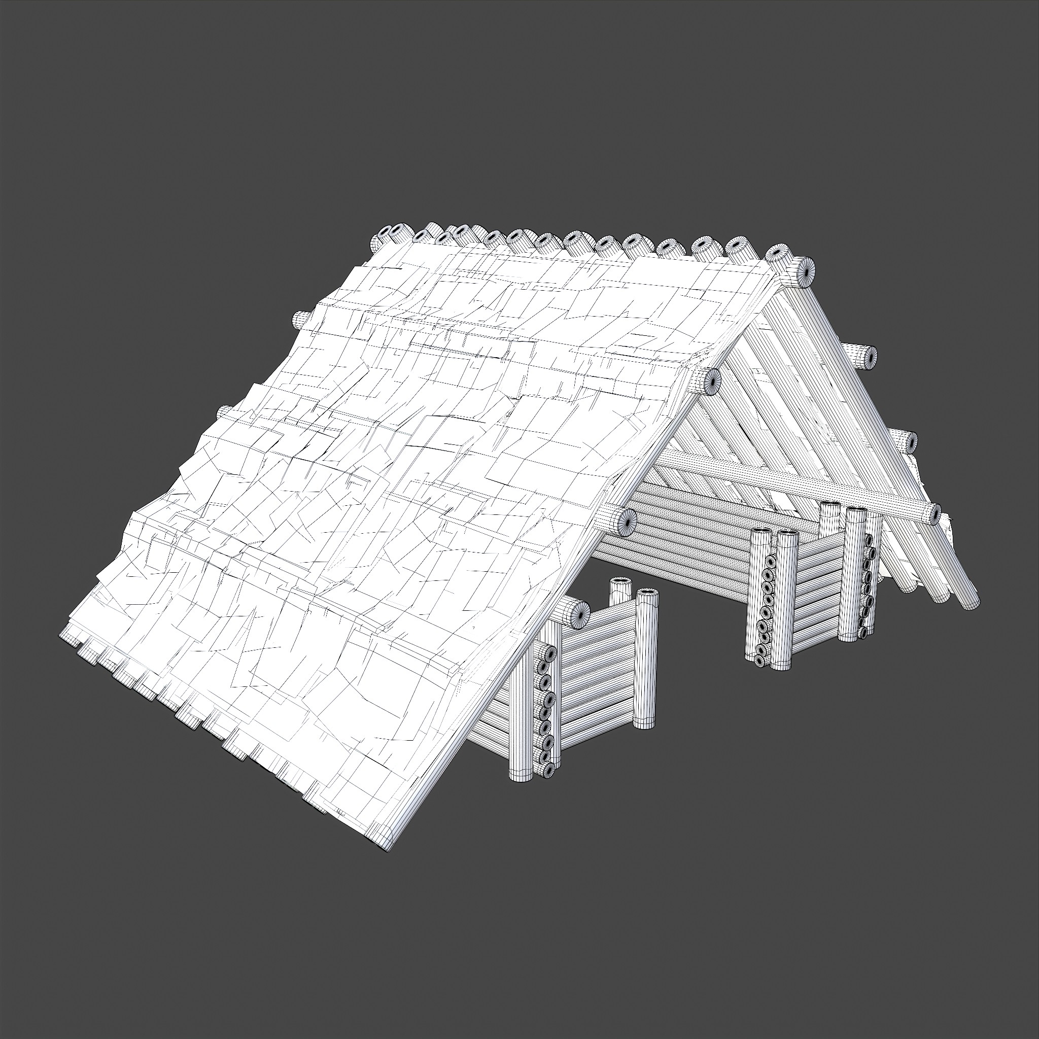 Viking Hut M - 3D Model by Get Dead Entertainment