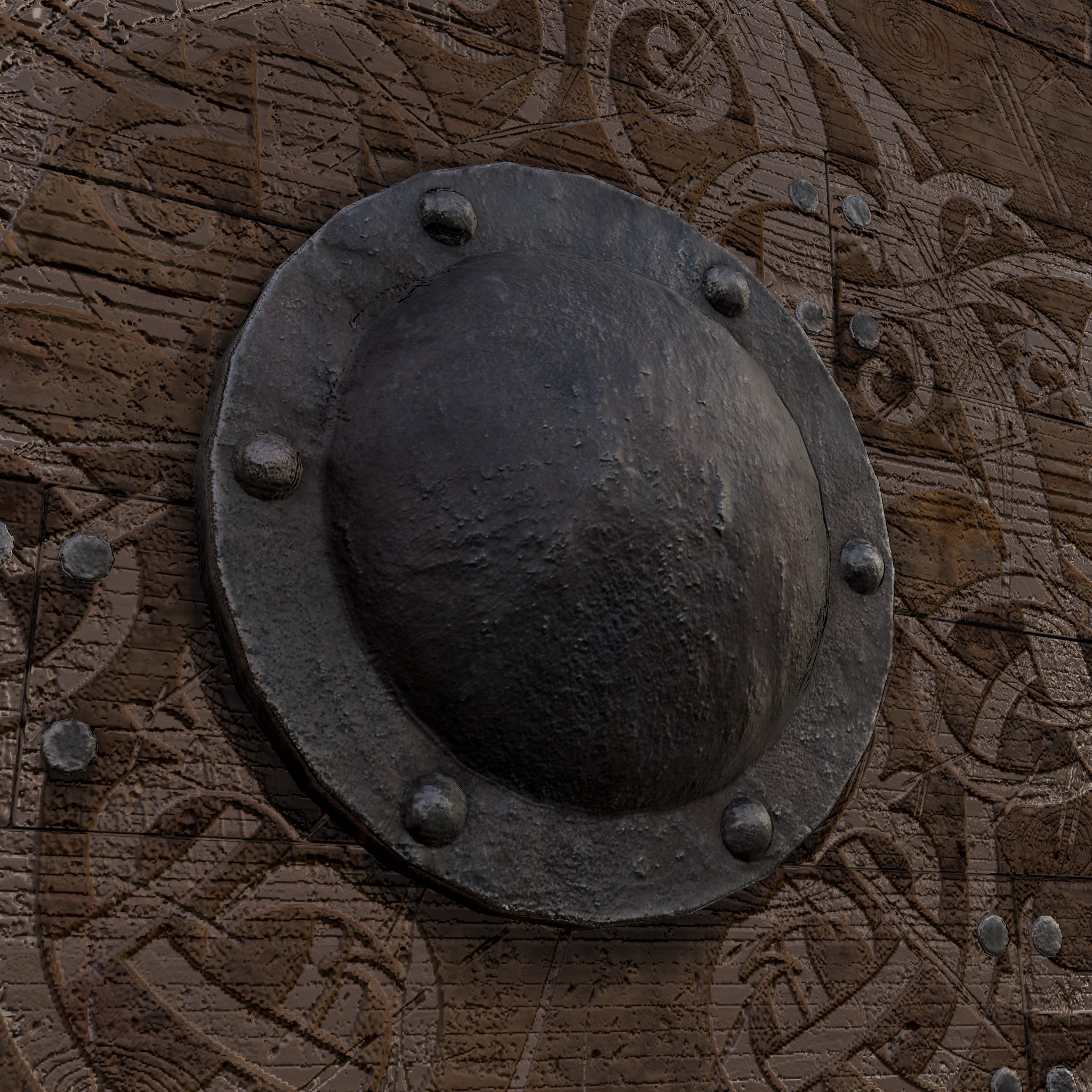 Viking Medieval Round Plank Shield - 3D Model by Get Dead Entertainment