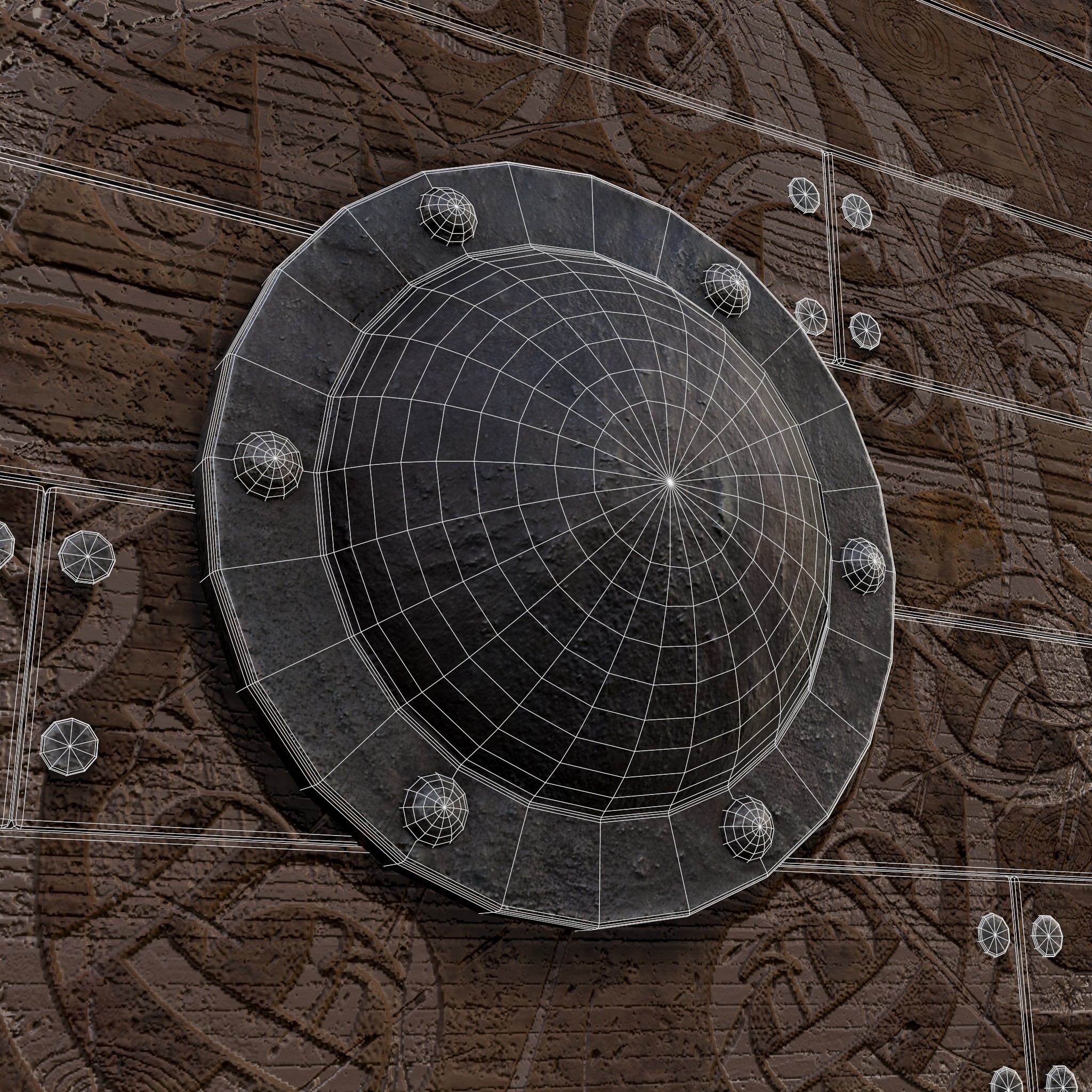 Viking Medieval Round Plank Shield - 3D Model by Get Dead Entertainment