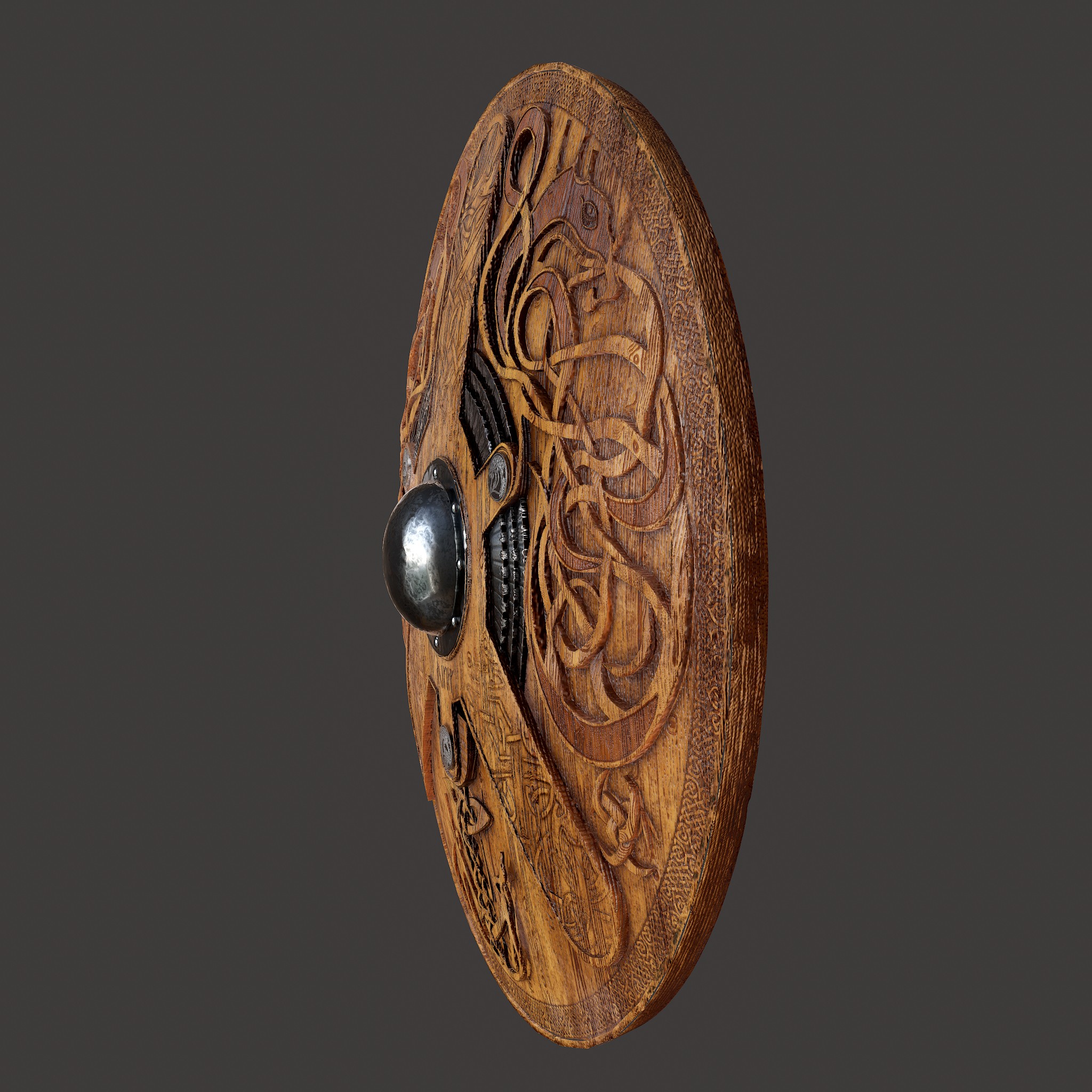 Viking Serpent Shield - 3D Model by Get Dead Entertainment