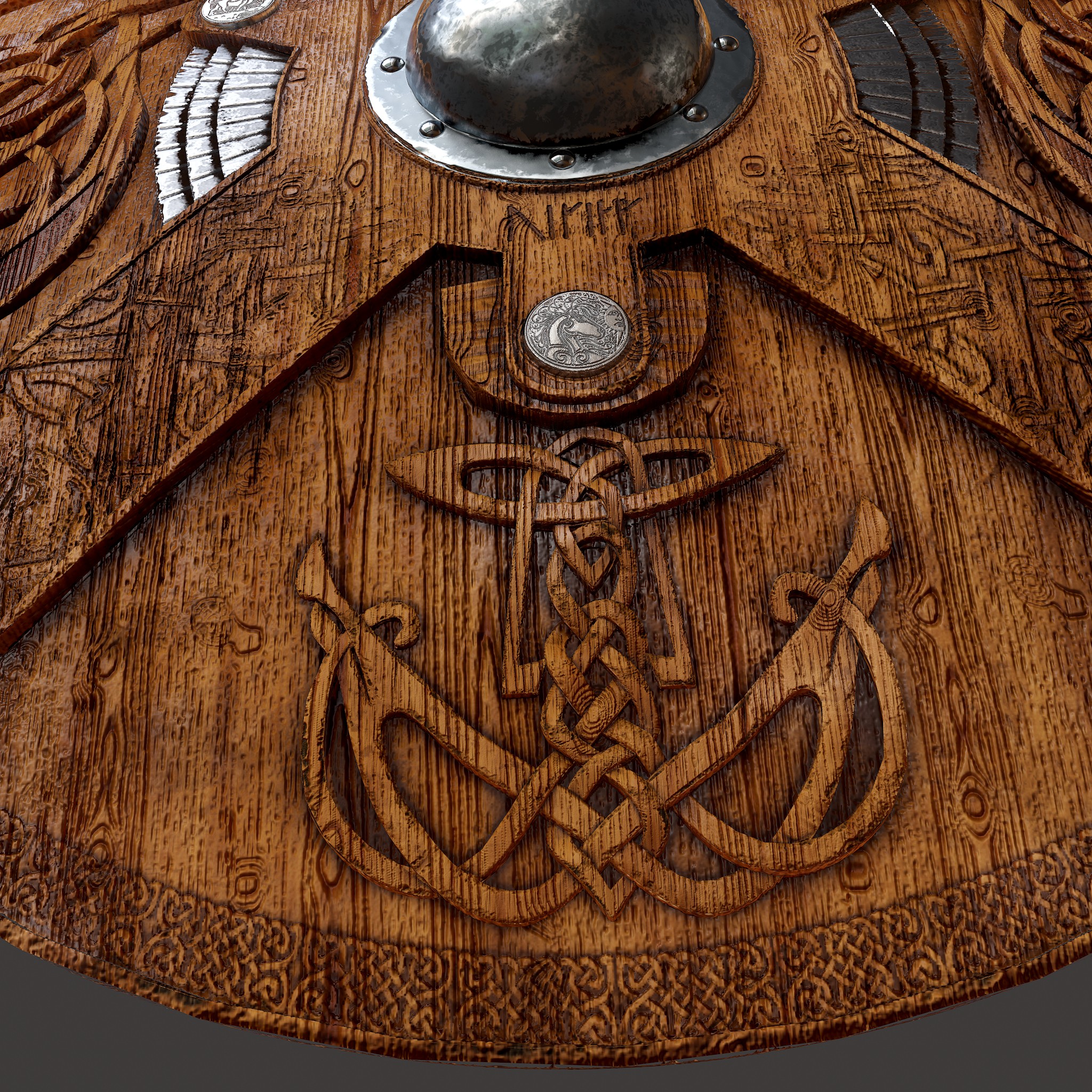 Viking Serpent Shield - 3D Model by Get Dead Entertainment