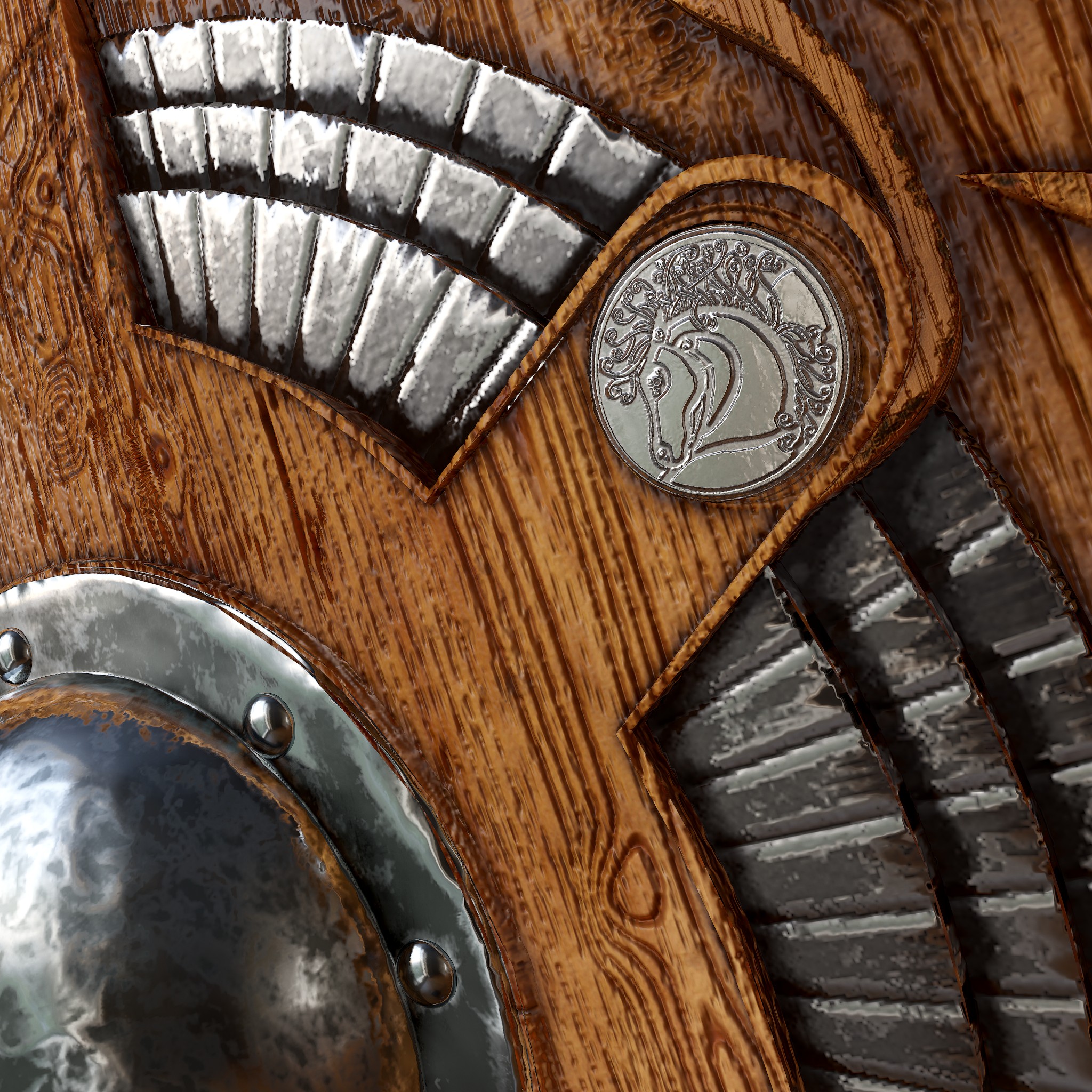 Viking Serpent Shield - 3D Model by Get Dead Entertainment