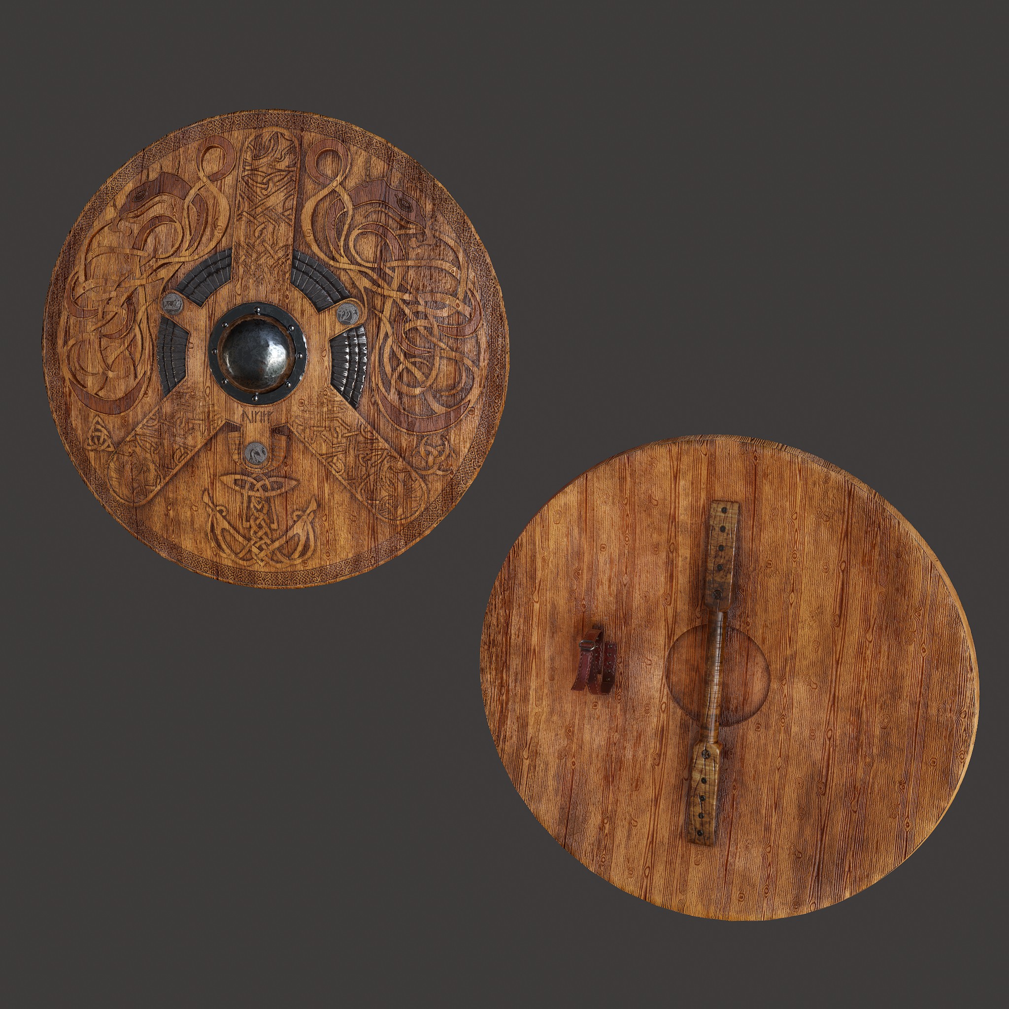 Viking Serpent Shield - 3D Model by Get Dead Entertainment