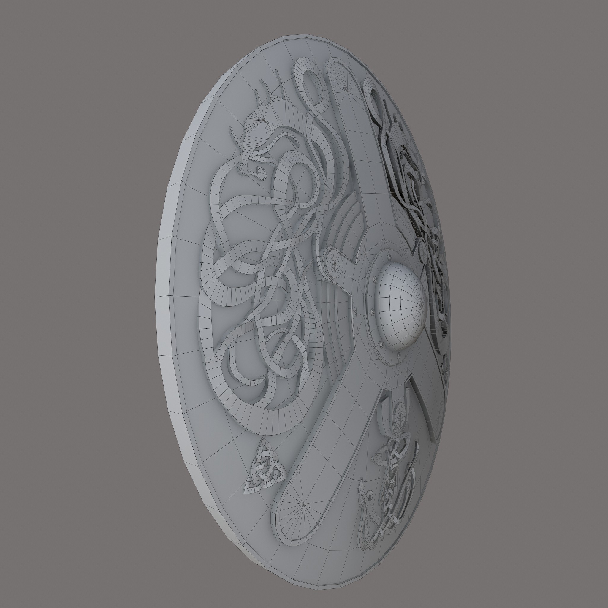 Viking Serpent Shield - 3D Model by Get Dead Entertainment