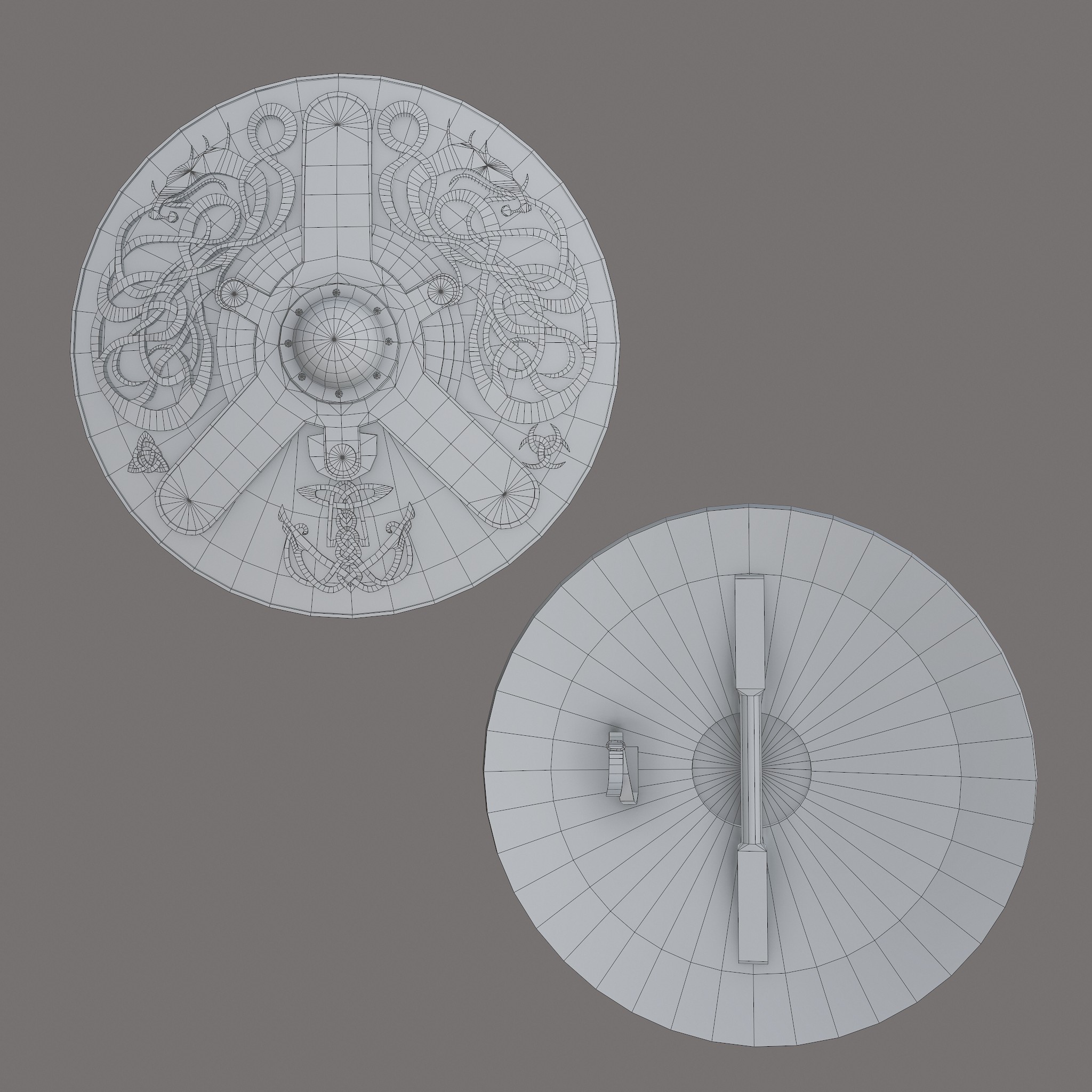 Viking Serpent Shield - 3D Model by Get Dead Entertainment