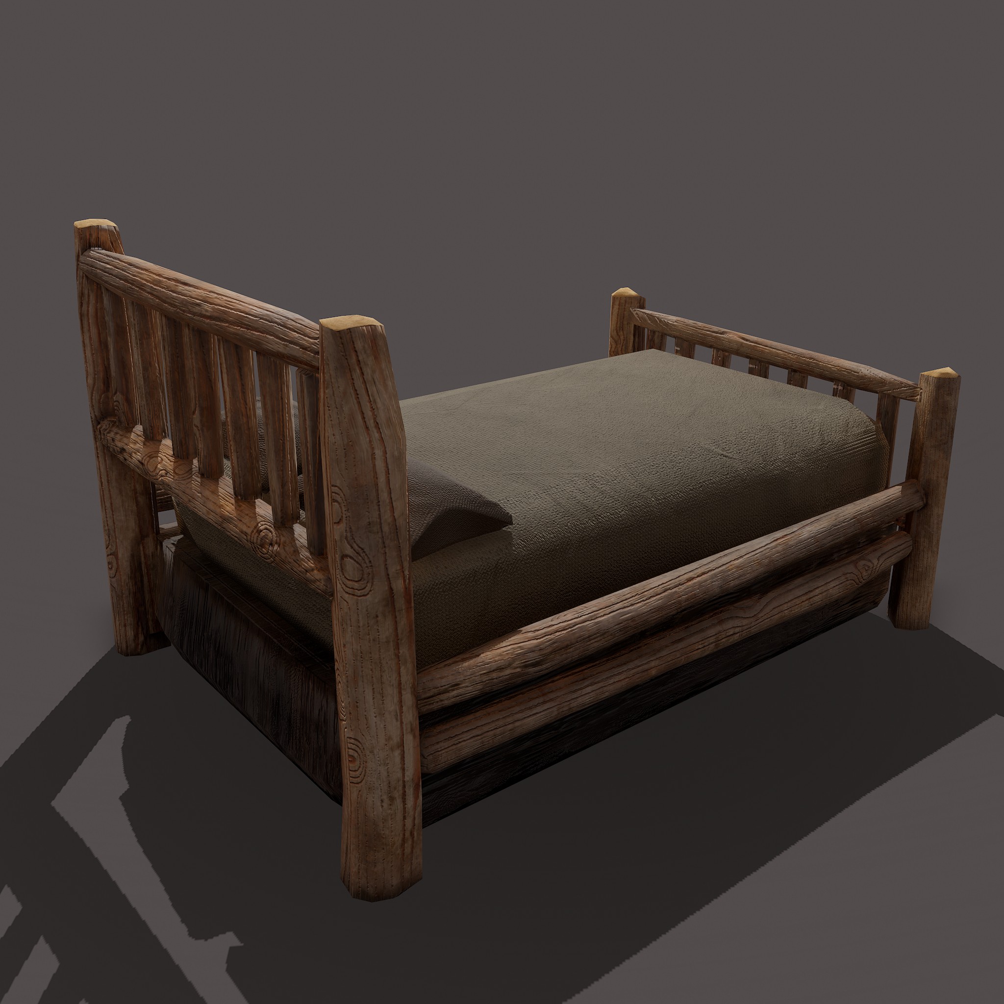 Viking Style Bed - 3D Model by Get Dead Entertainment