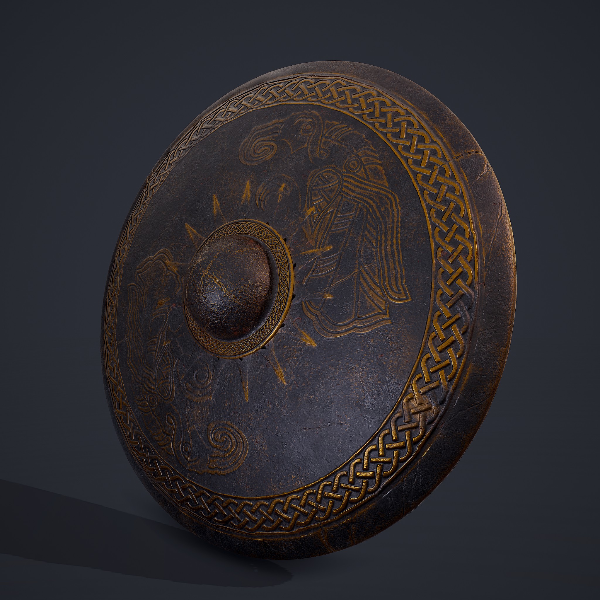 Viking Sun Shield - 3D Model by Get Dead Entertainment