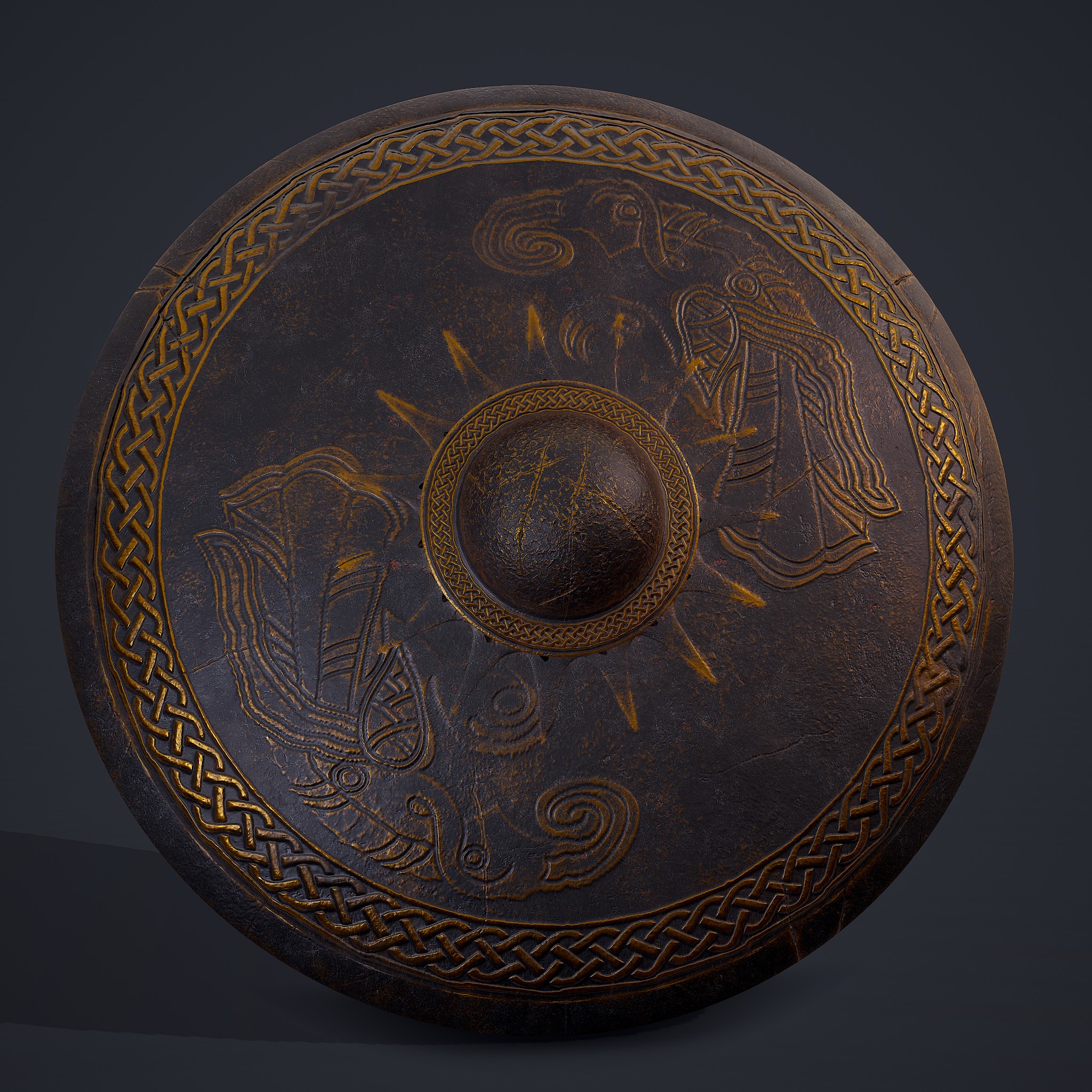 Viking Sun Shield - 3D Model by Get Dead Entertainment