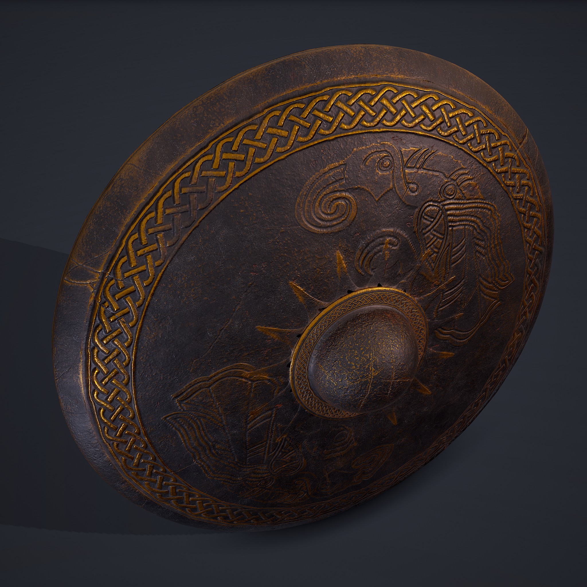 Viking Sun Shield - 3D Model by Get Dead Entertainment