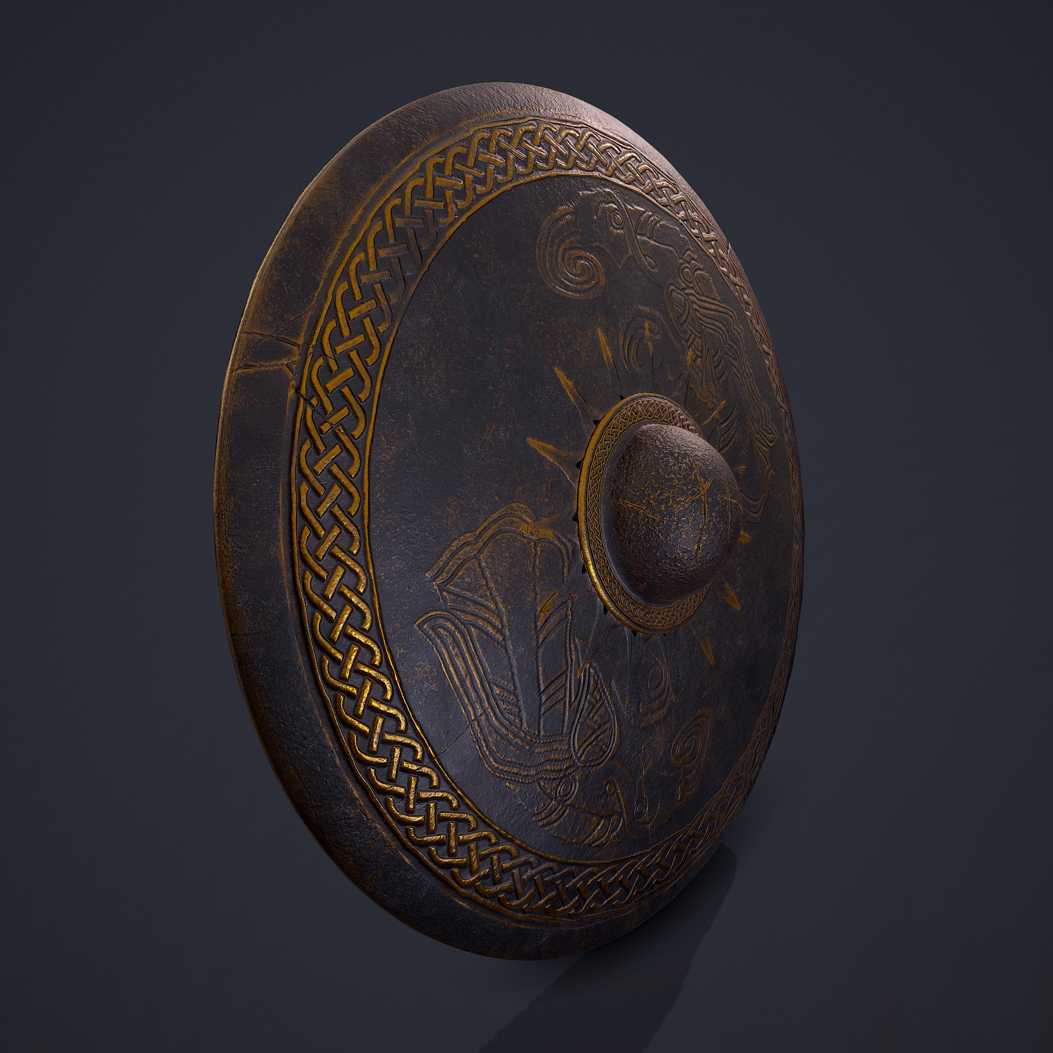 Viking Sun Shield - 3D Model by Get Dead Entertainment