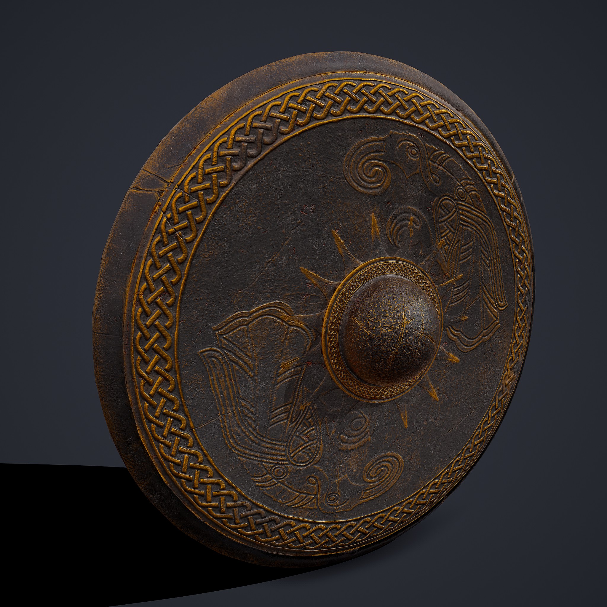 Viking Sun Shield - 3D Model by Get Dead Entertainment