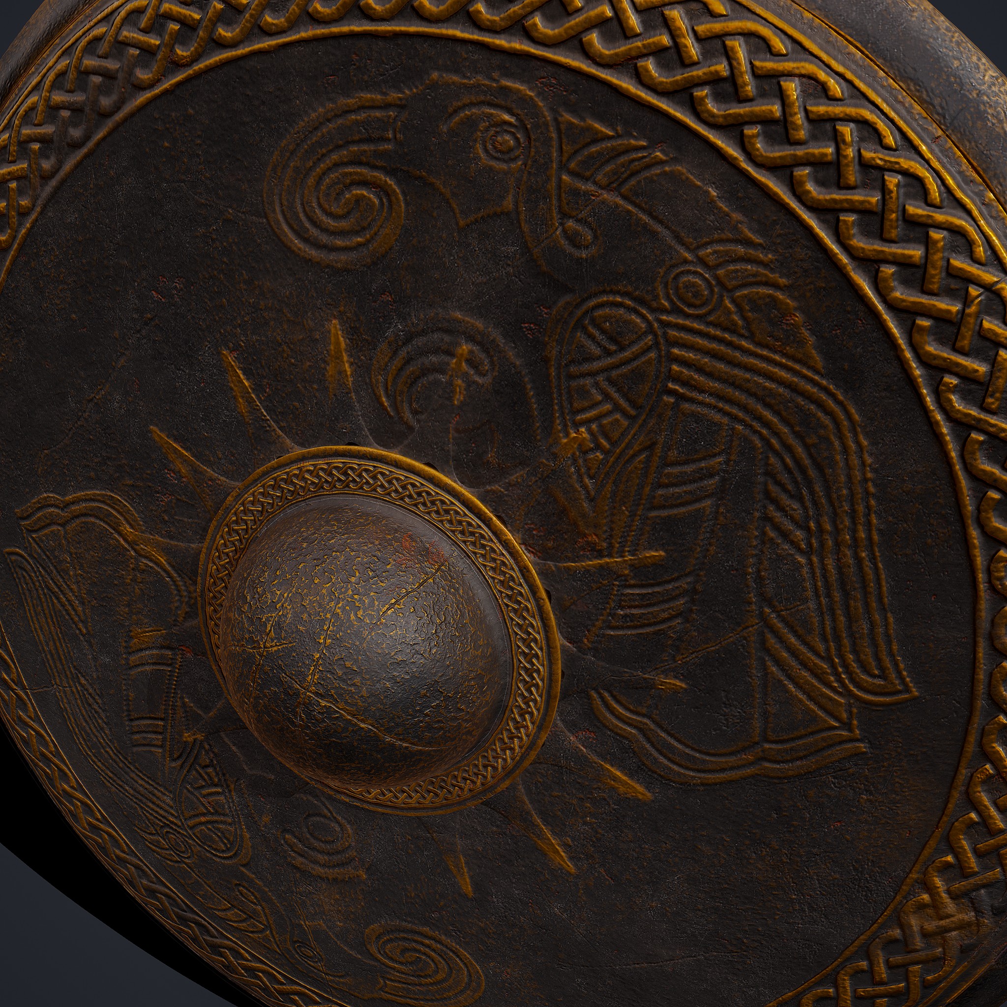 Viking Sun Shield - 3D Model by Get Dead Entertainment