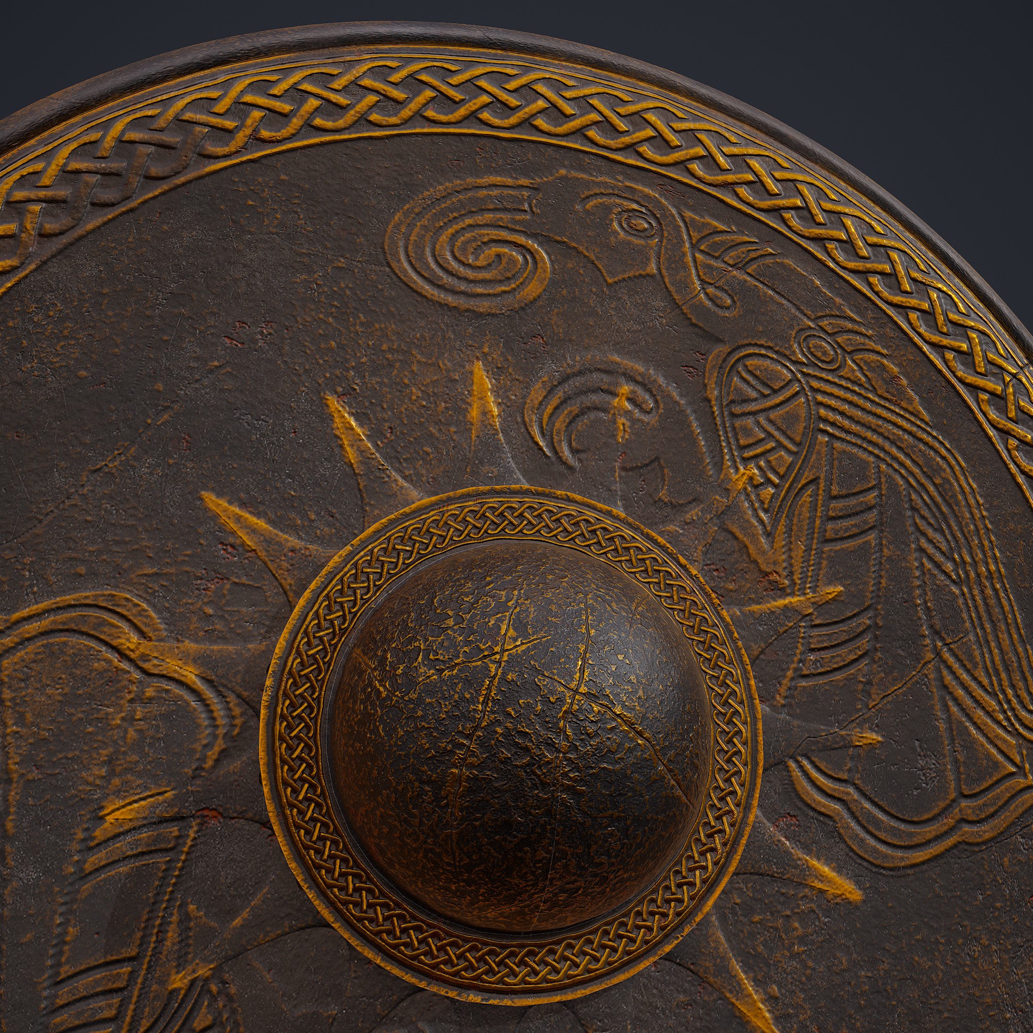 Viking Sun Shield - 3D Model by Get Dead Entertainment