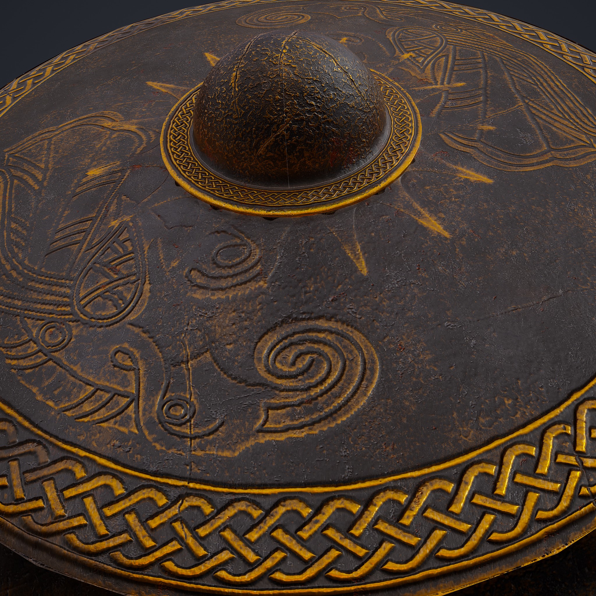 Viking Sun Shield - 3D Model by Get Dead Entertainment